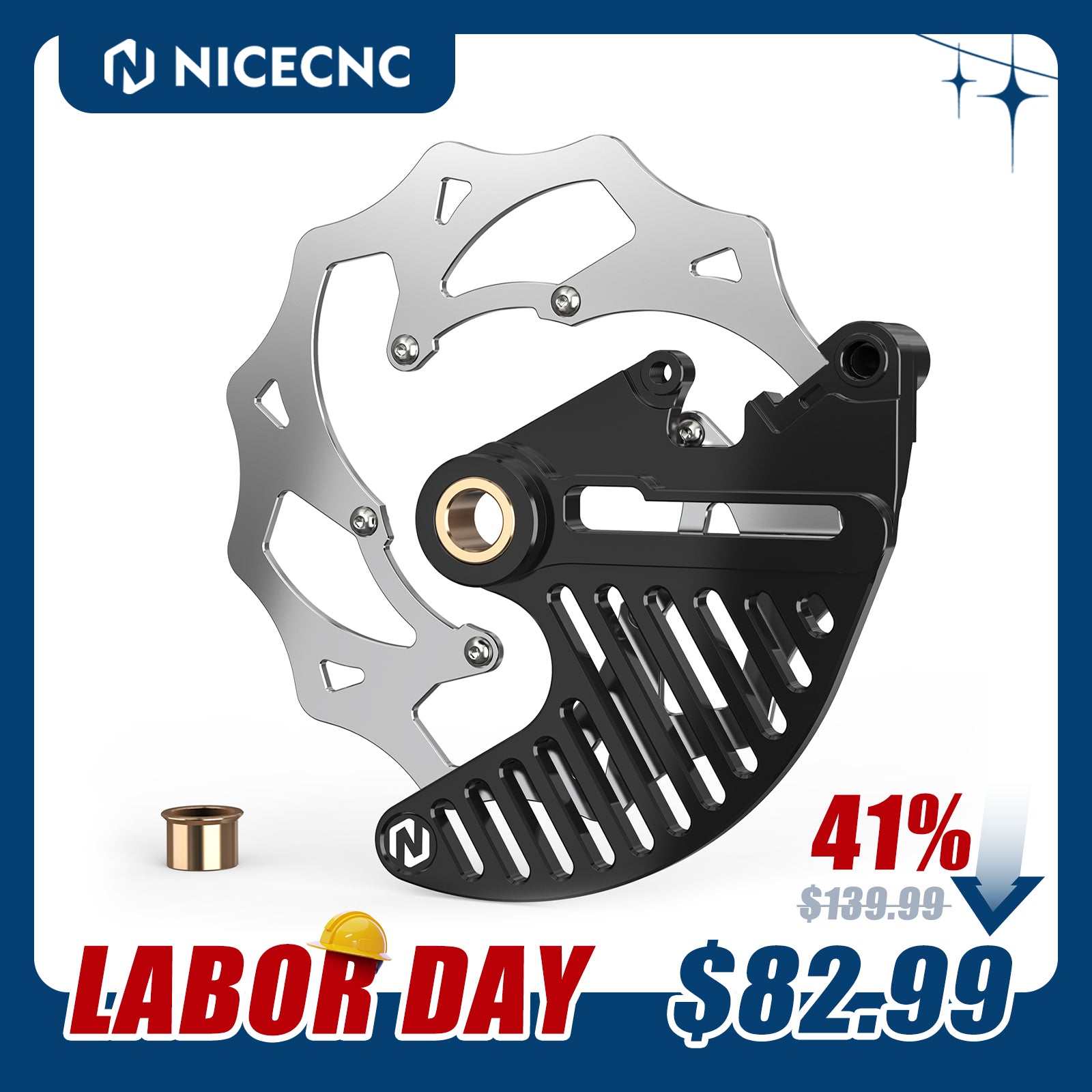 Oversized 240mm Rear Brake Rotor Kit For KTM Husqvarna GasGas