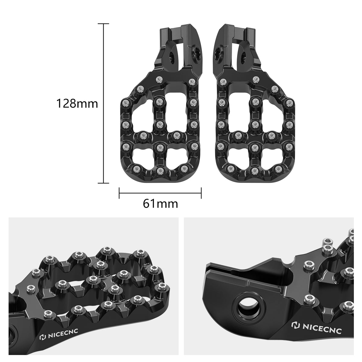 Offset Extender Foot Pegs For KTM Husqvarna Gas Gas 2016-2023