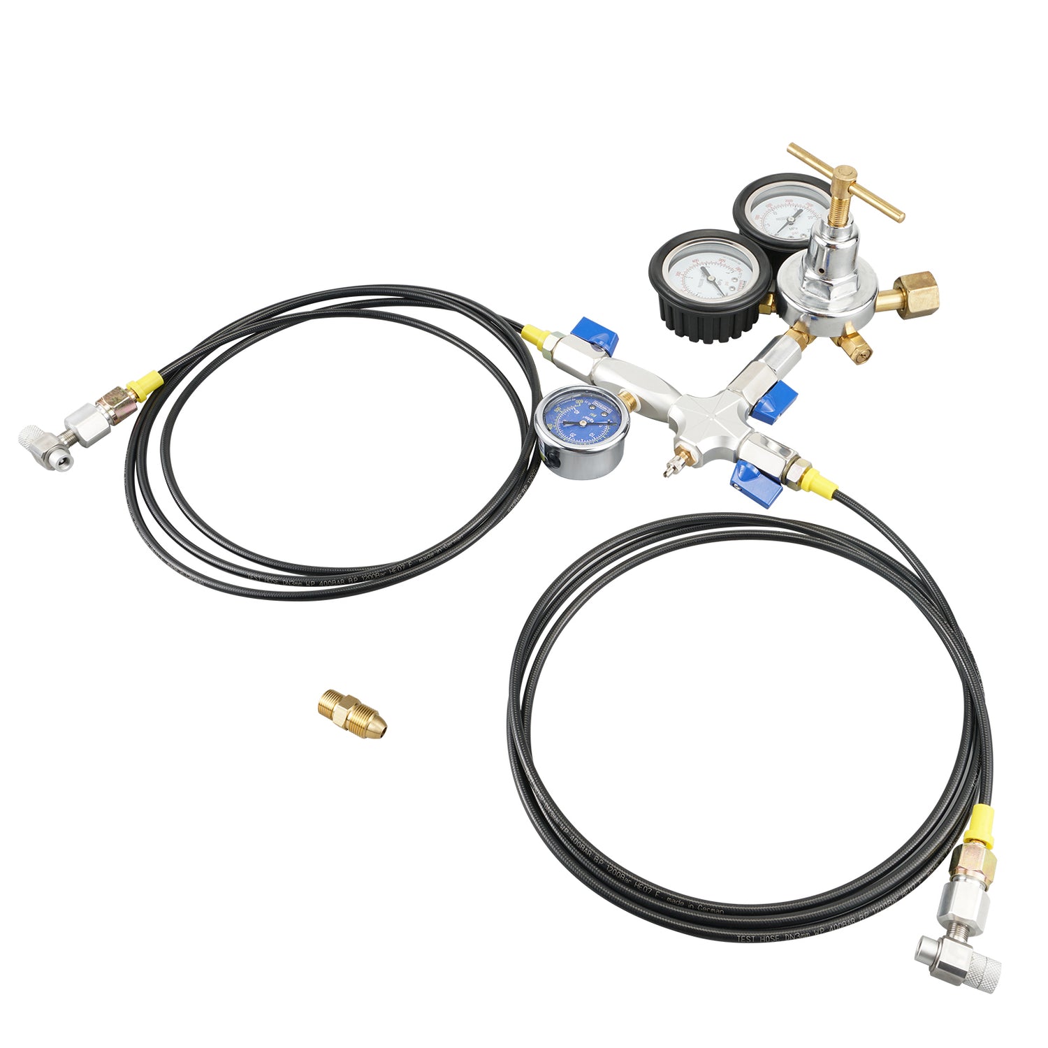 400PSI-Dual 8' Hose Nitrogen Regulator Shock Fill Tool Kit