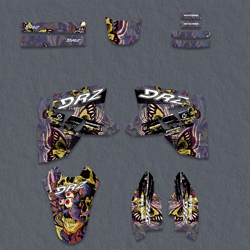 Motorcycle Full Graphics Decals Stickers Set For Suzuki DRZ400SM 2000-