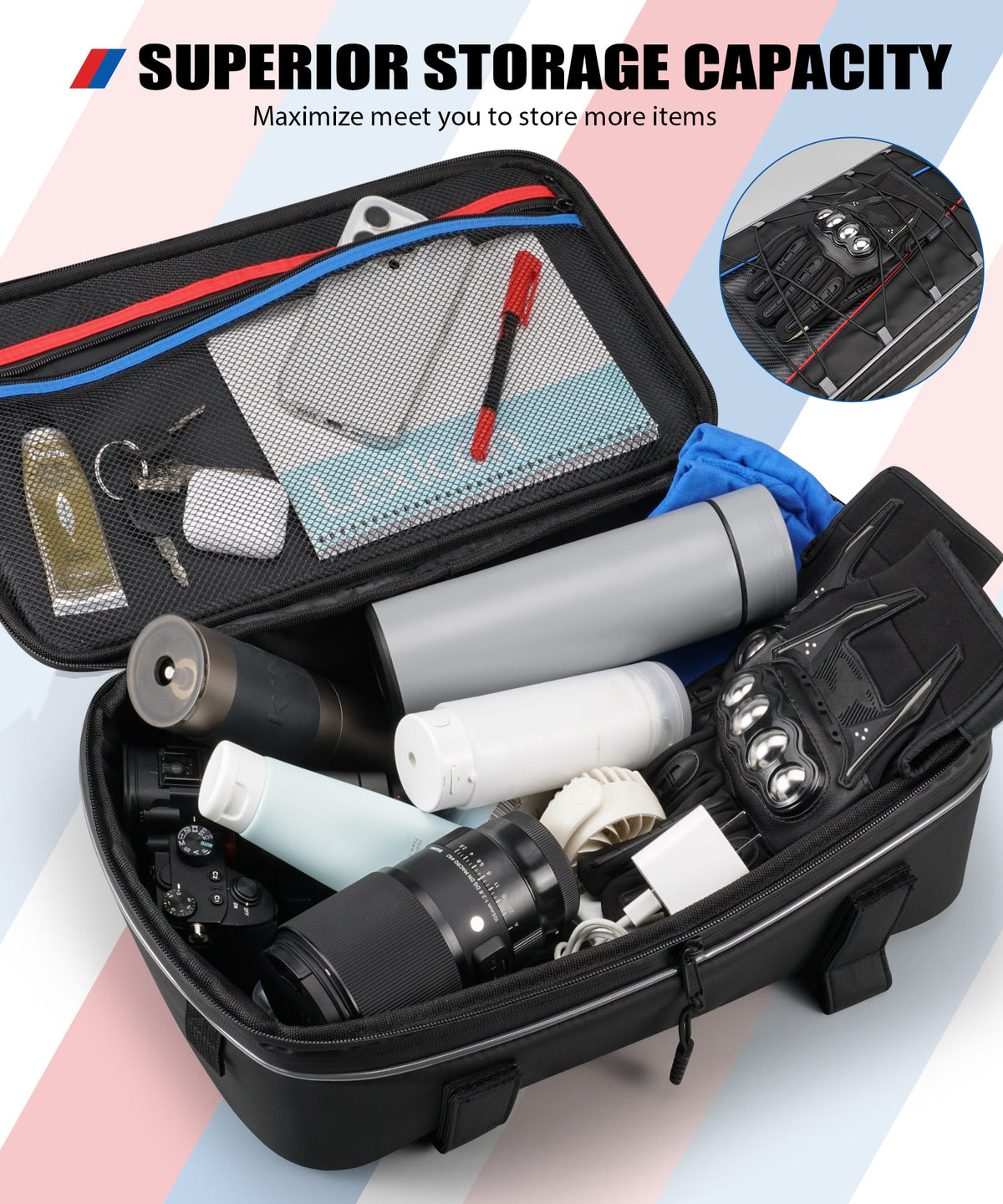 Top Case 20L Expandable Luggage Tool Bag For BMW R1250GS