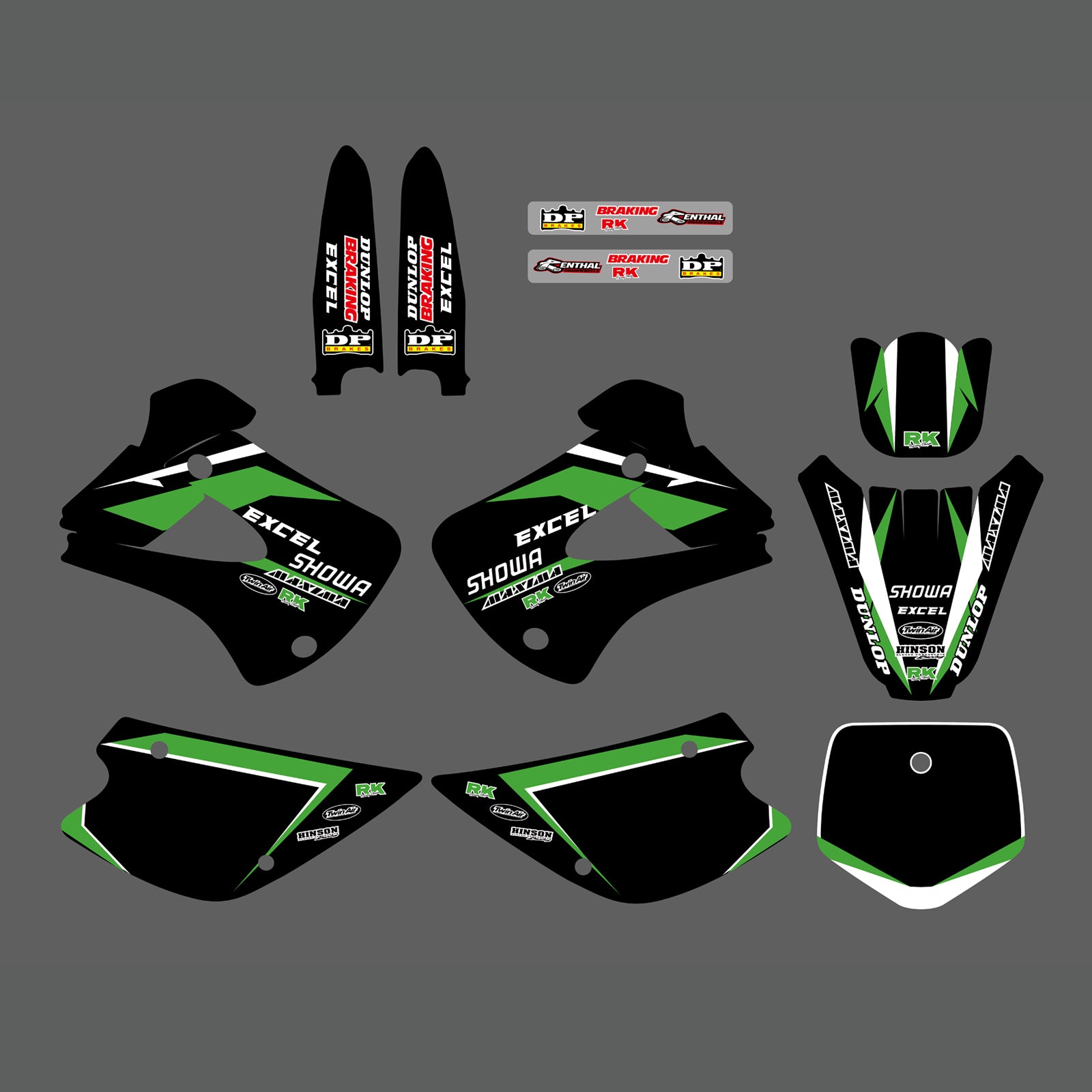 Full Graphics Kit For KAWASAKI KX85/KX100 1998-2013