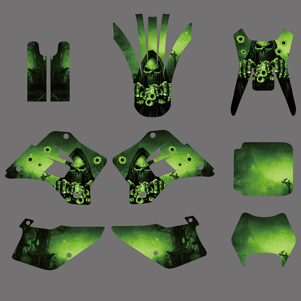 Full Graphics Background Decal Stickers For Kawasaki KDX200/KDX220 199