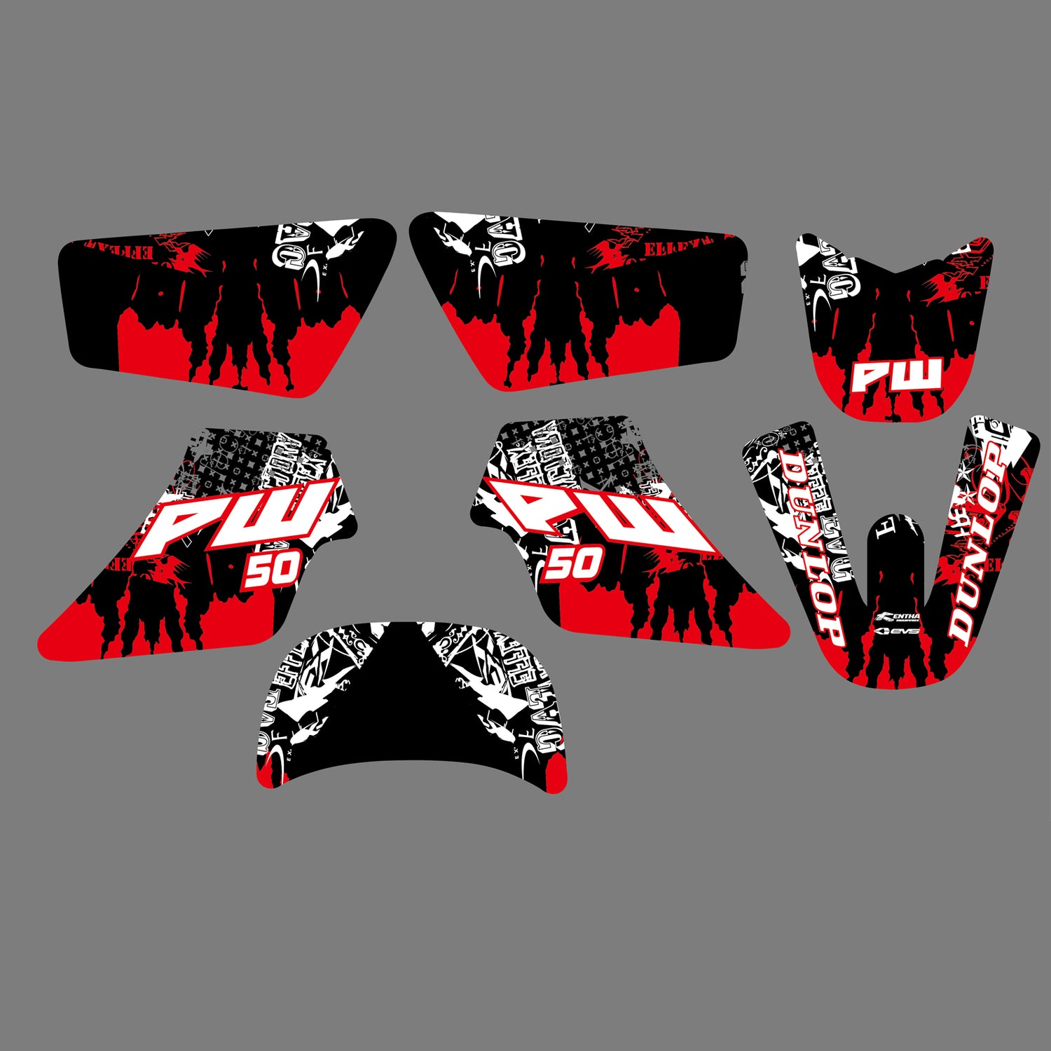 Team Decals Stickers Graphics Kit For YAMAHA PW50 ALL YEARS