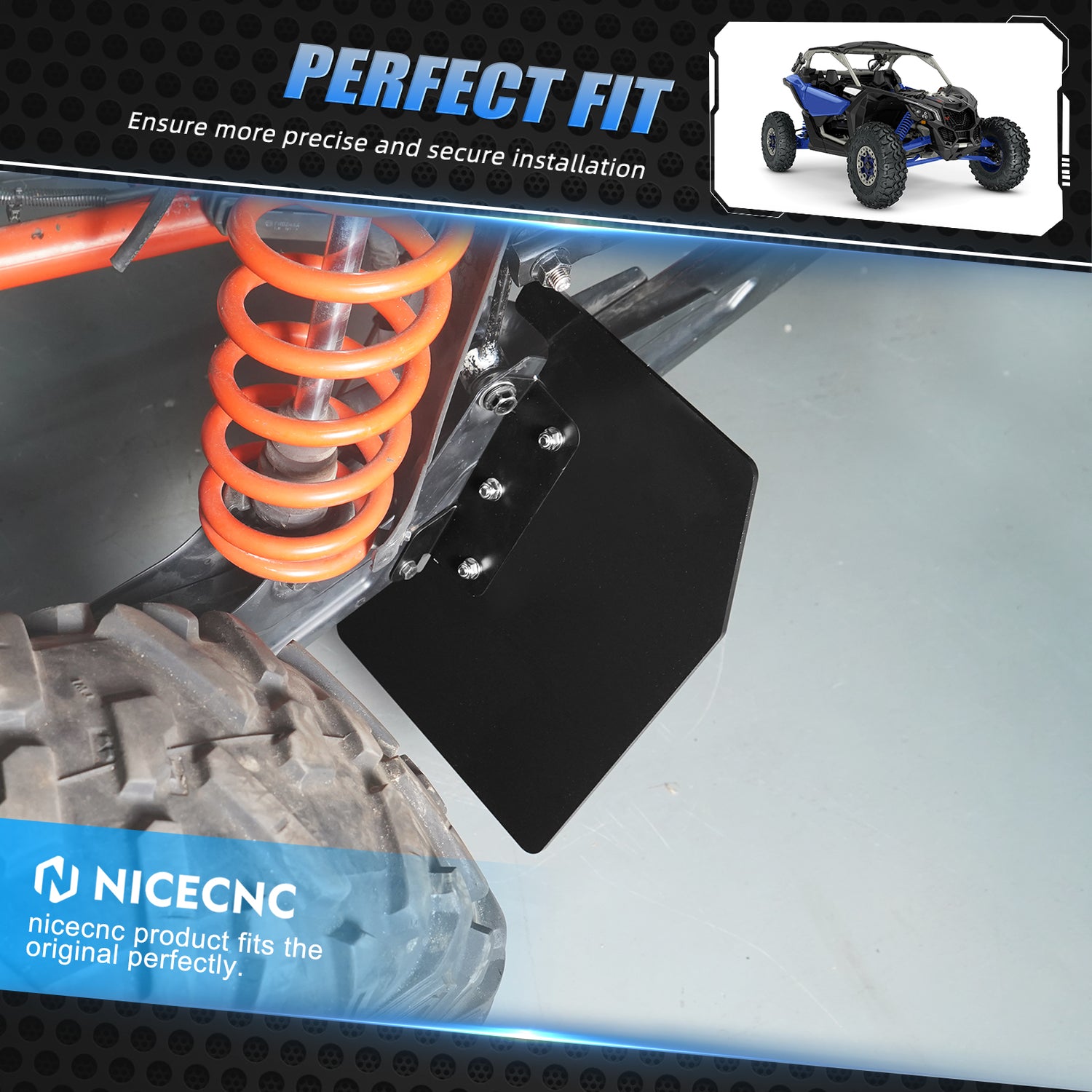 Rear Wheel Rock Deflector Trailing Arm Guards For Can-Am X3