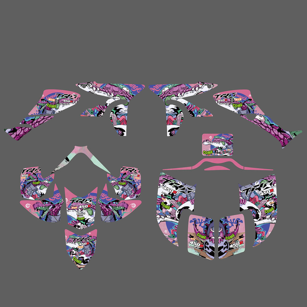 ATV Sticker Decals Full Graphics For Honda TRX450R 2004-2016