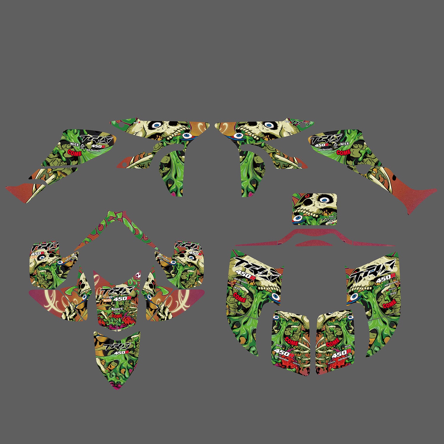 ATV Sticker Decals Full Graphics For Honda TRX450R 2004-2016