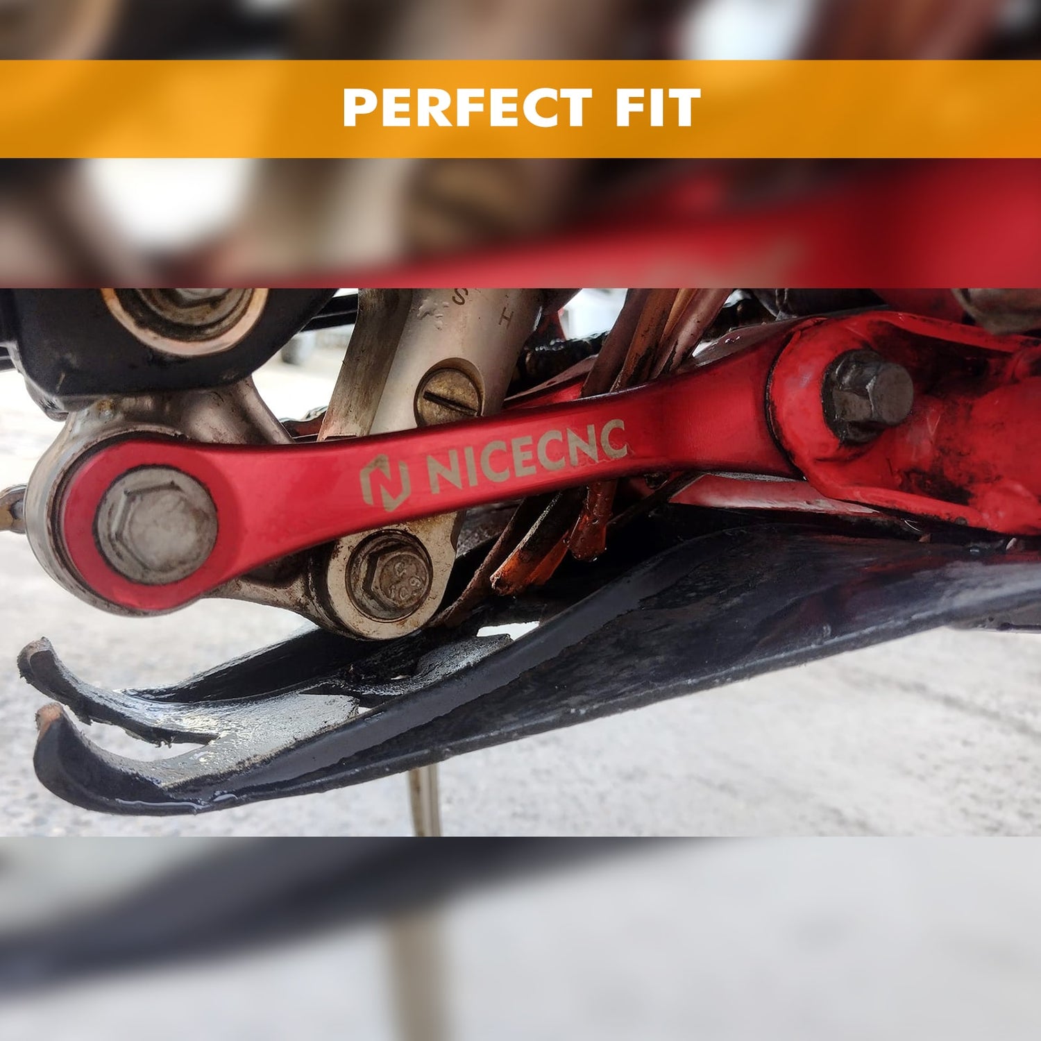 Beta Linkage Guard | Red Rear Shock Mount