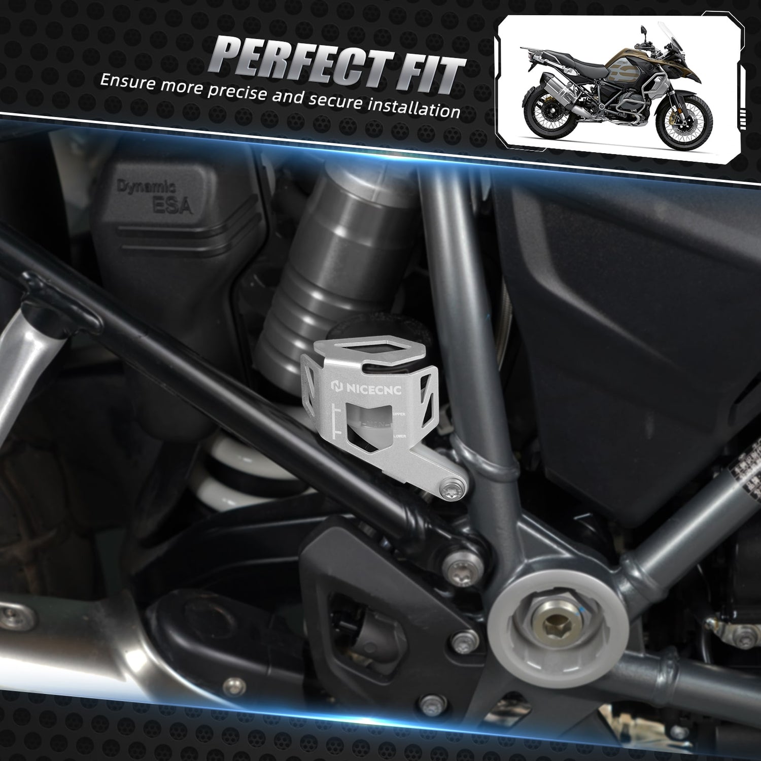 Rear Brake Reservoir Guard For BMW R1250GS 2019-2023 R1200GS