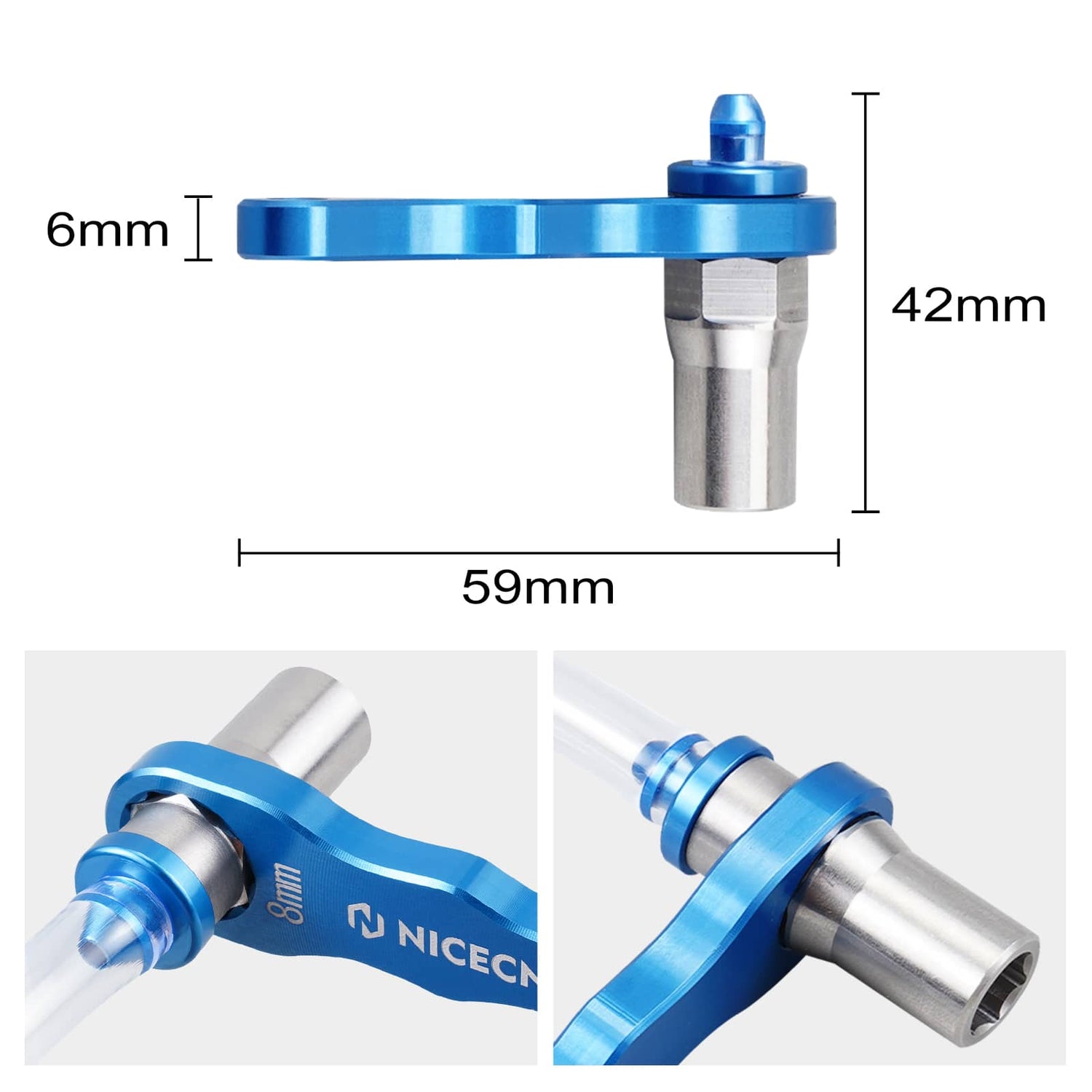 Hydraulic Brake & Clutch Bleeder Tool For 8mm Bleeder