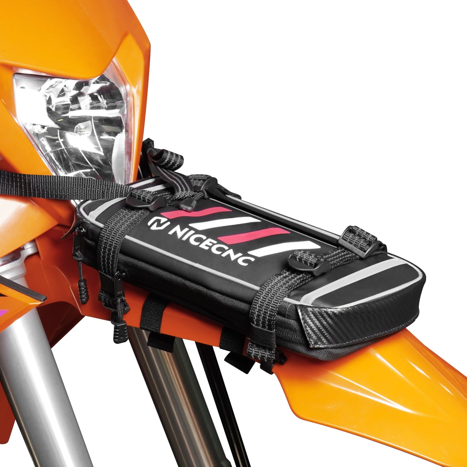 Motorcycle Front Fender Bag with Tool Roll For Dirt Bikes