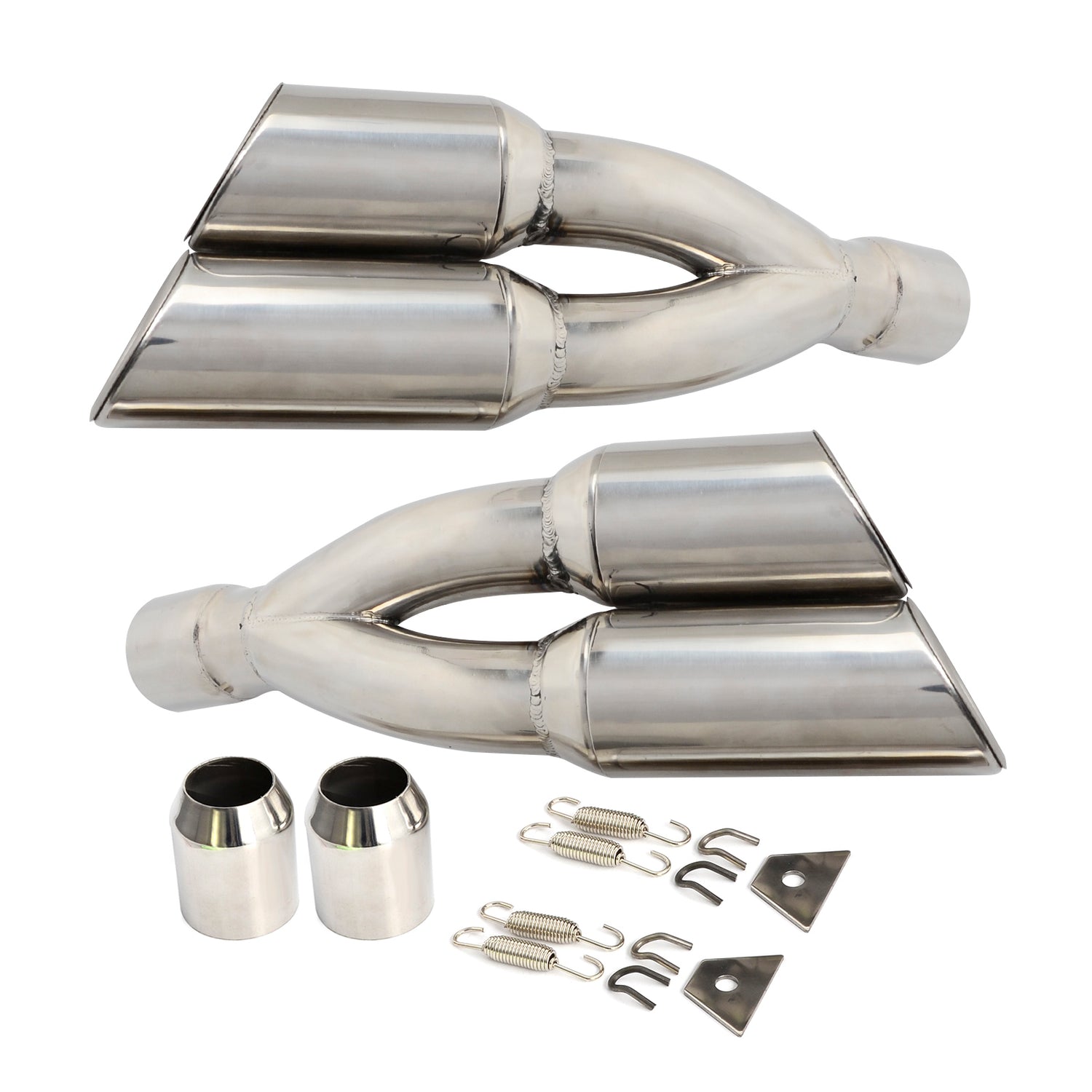 38-51mm Scooter Dual Exhaust Muffler Slip On