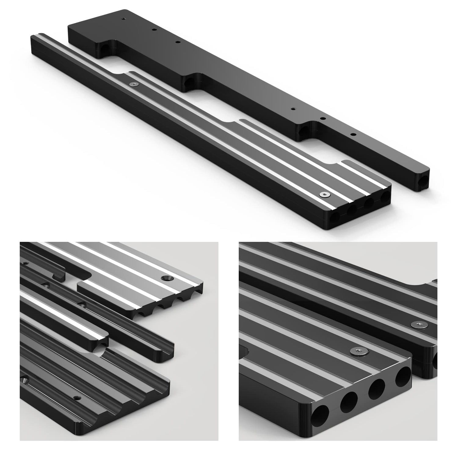 SBC CNC Retro Fin Spark Plug Wire Looms Holders Small Block Chevy