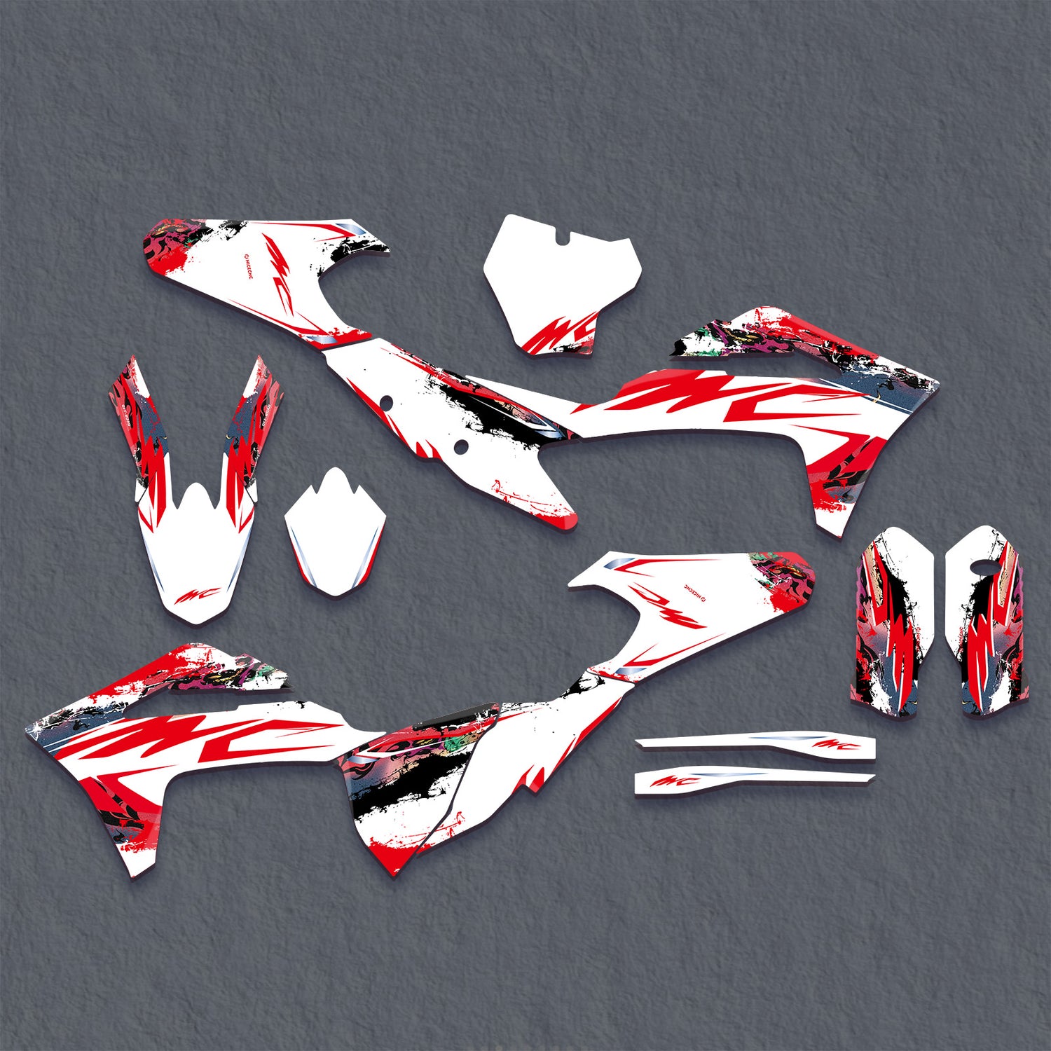 Full Graphics Decals Stickers Set For GAS GAS MC Motocross All Models