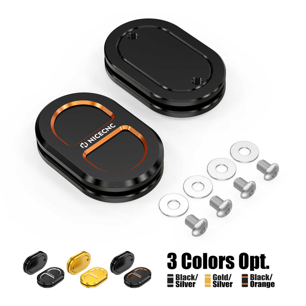 Harley Road King Street Glide Rear Antenna Hole Plug Covers Kit