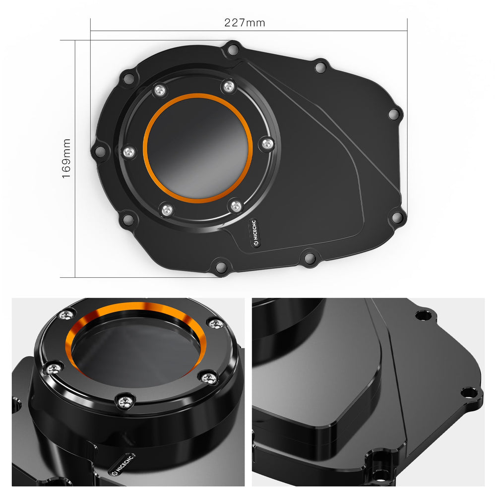 Harley Road King Street Glide Transparent M8 Camshaft Cam Cover