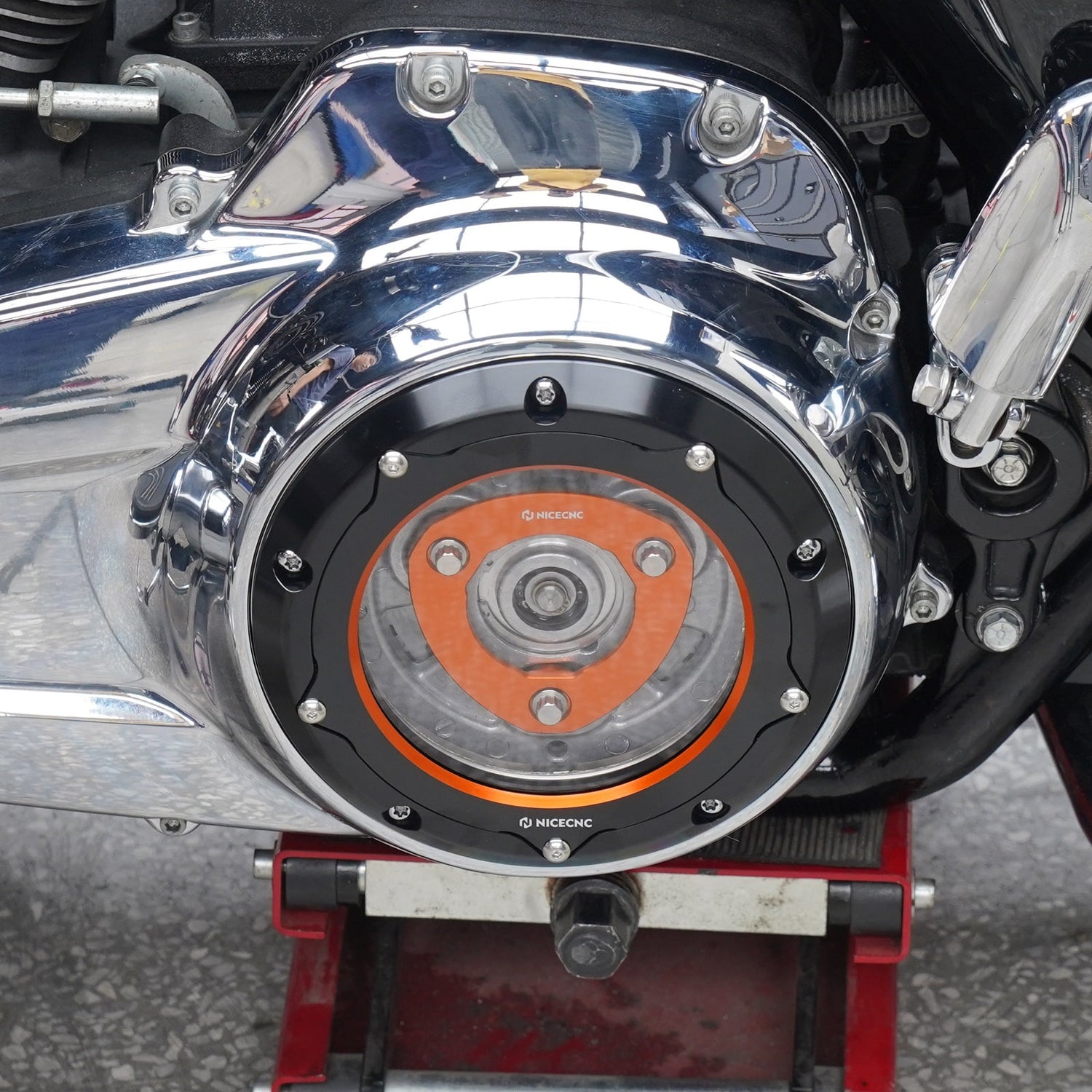 Harley Road Street Glide M8 Derby Cover Clutch Pressure Plate
