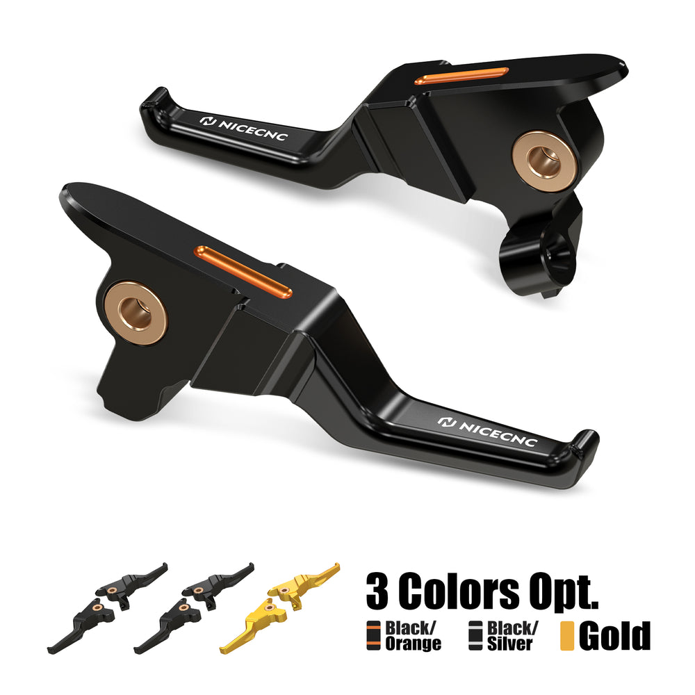 Harley Road King Street Glide 2-Finger Clutch Brake Shorty Levers