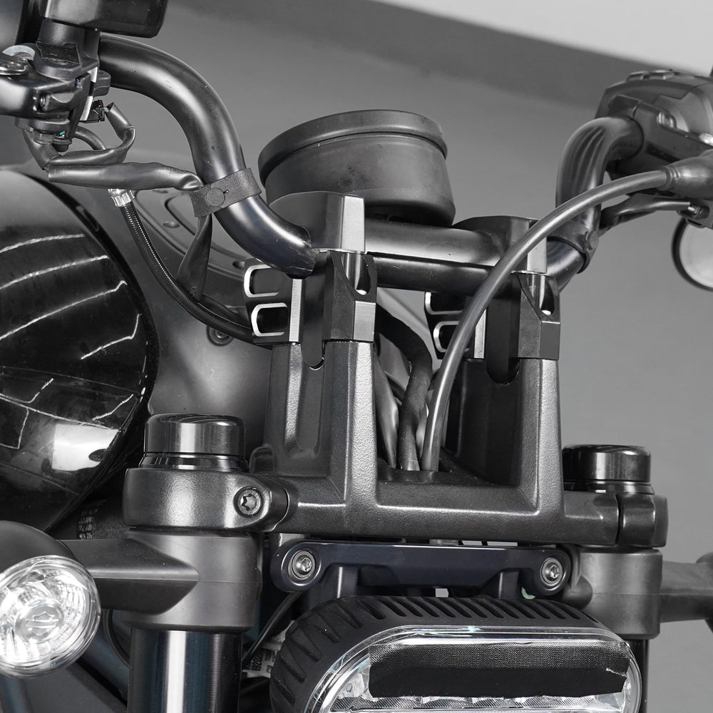 Harley Sportster S Handlebar Risers Rearward Kickback Mount Kit