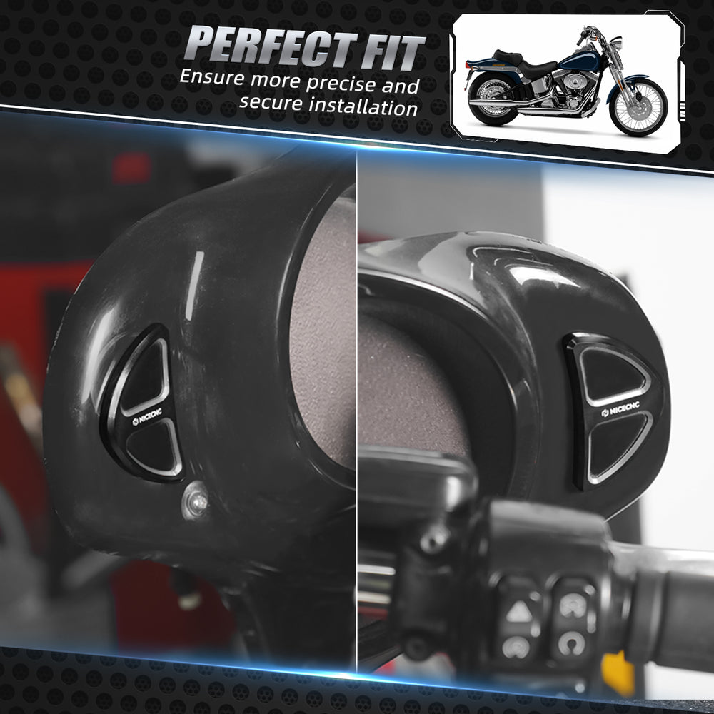 Harley Street Glide FLHX Fairing Mirror Hole Inserts Plugs