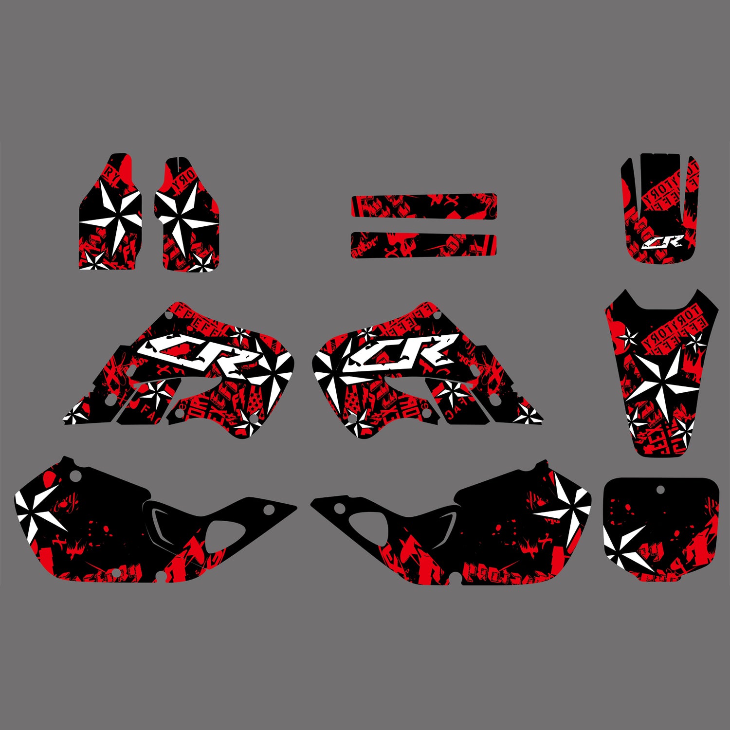 Motorcycle Full Graphics Decals Stickers For Honda CR125 1998-1999 CR2