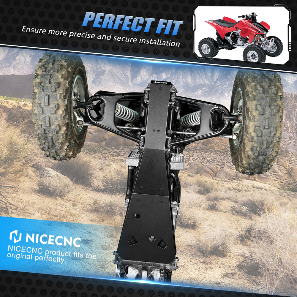 Honda TRX450 R ER ATV Frame Engine Guards Skid Glide Plates Kit