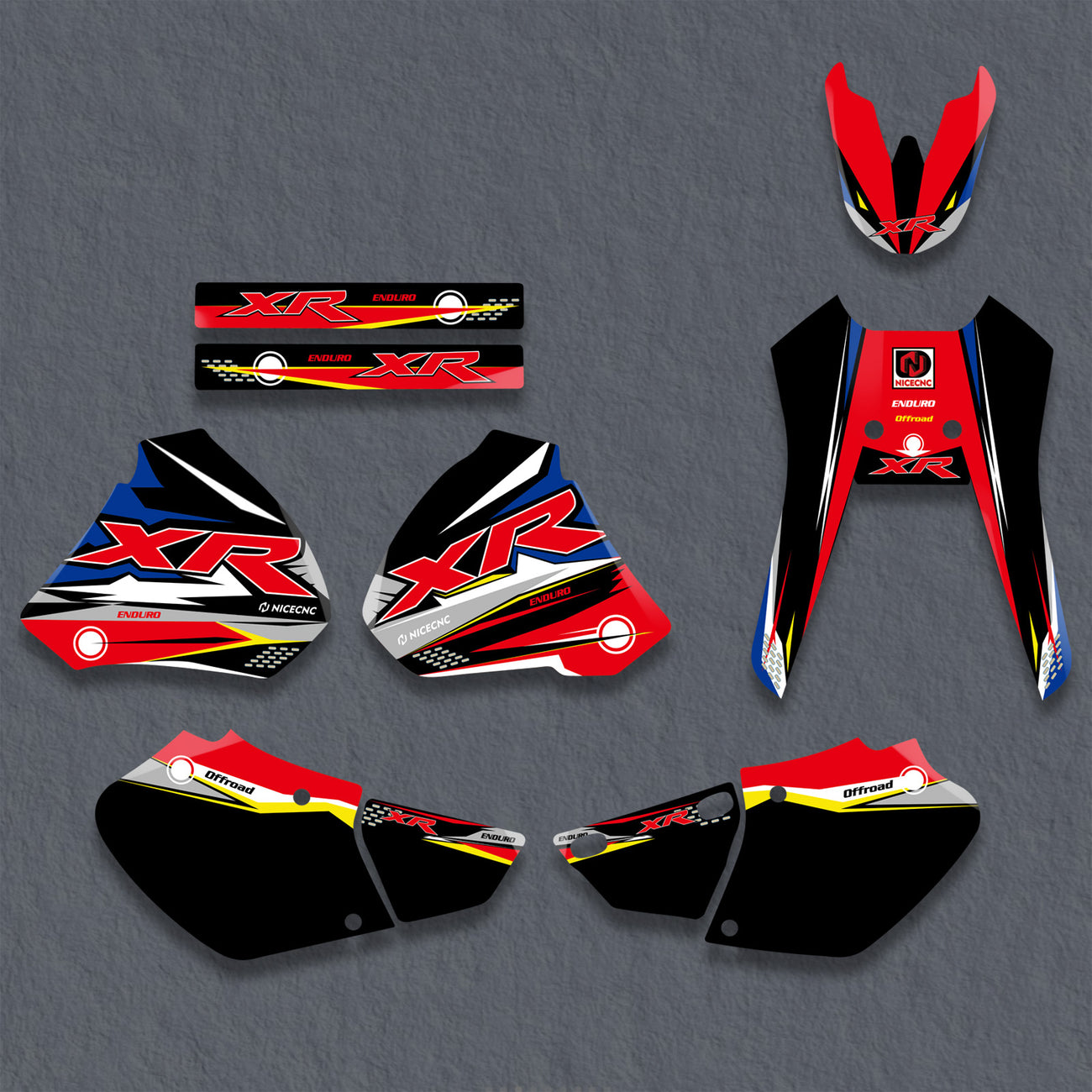 Motorcycle Graphics Decals Kit For HONDA XR250/XR400 1996-2004