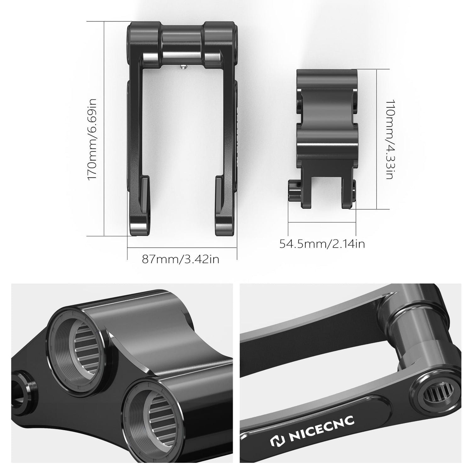 Husqvarna 701 Enduro Supermoto Rear Suspension Lowering Link Kit