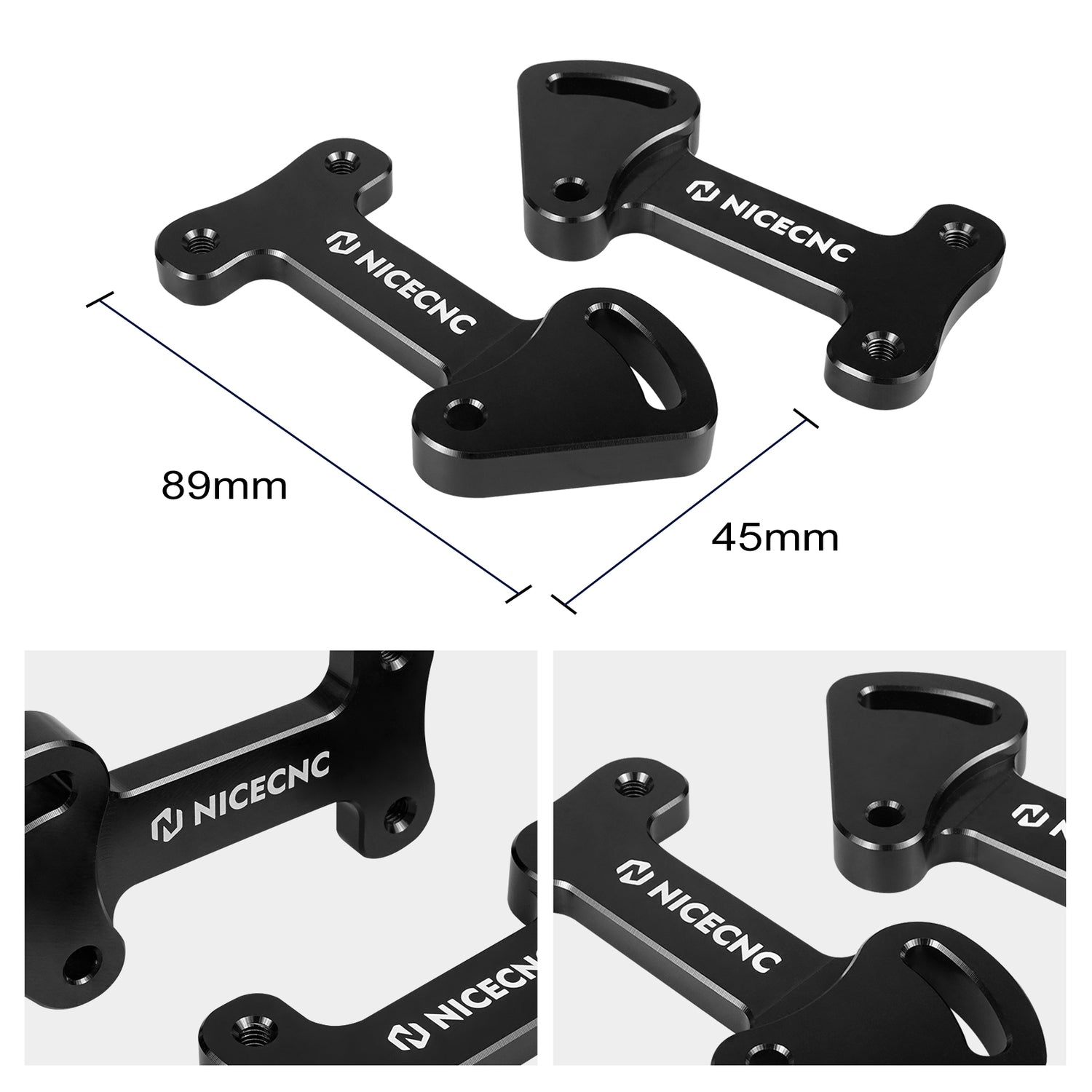 Kawasaki KLR650 Adjustable Windshield Windscreen Bracket Risers