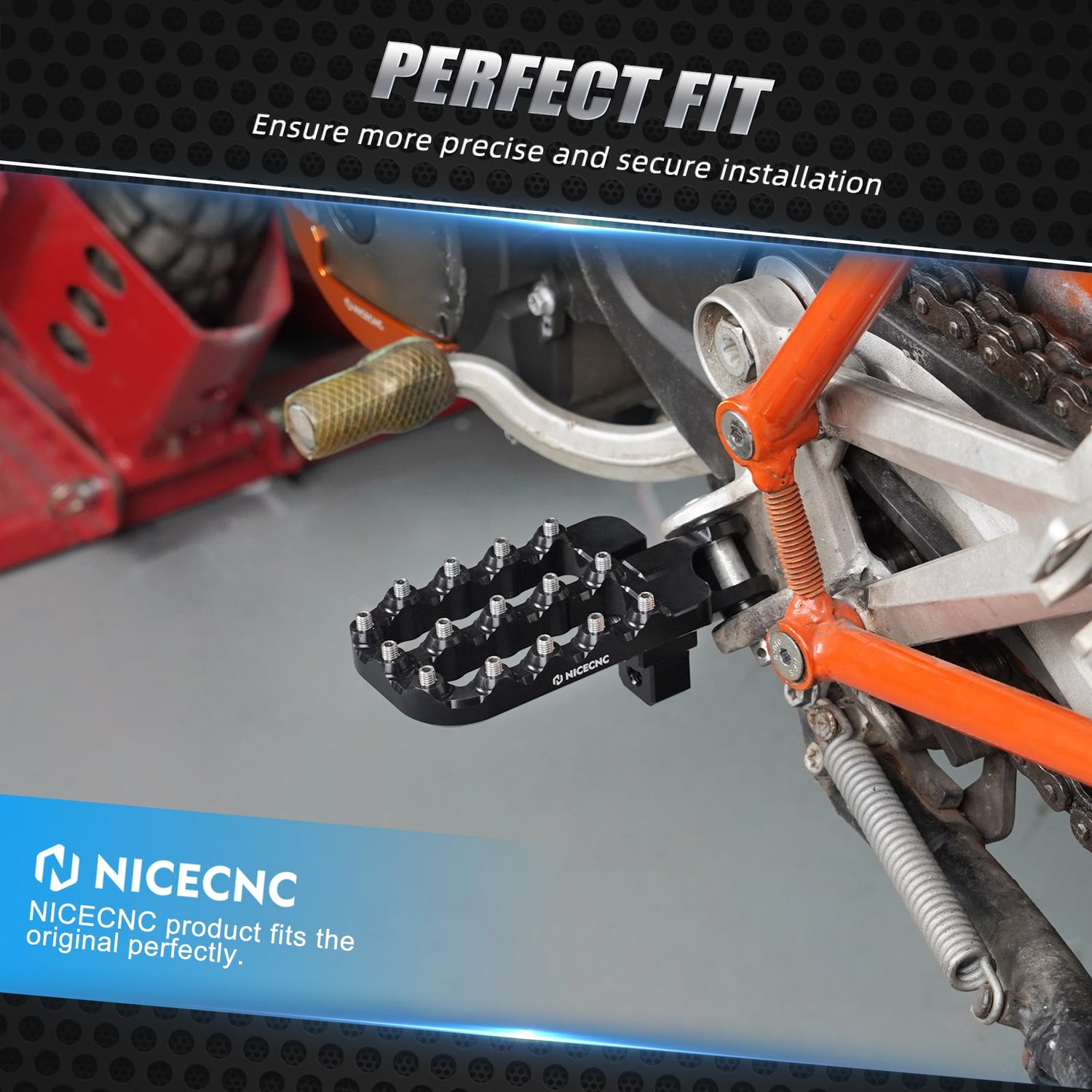 20mm Lower Larger Footpegs For KTM 690 Enduro R SMCR 08-24