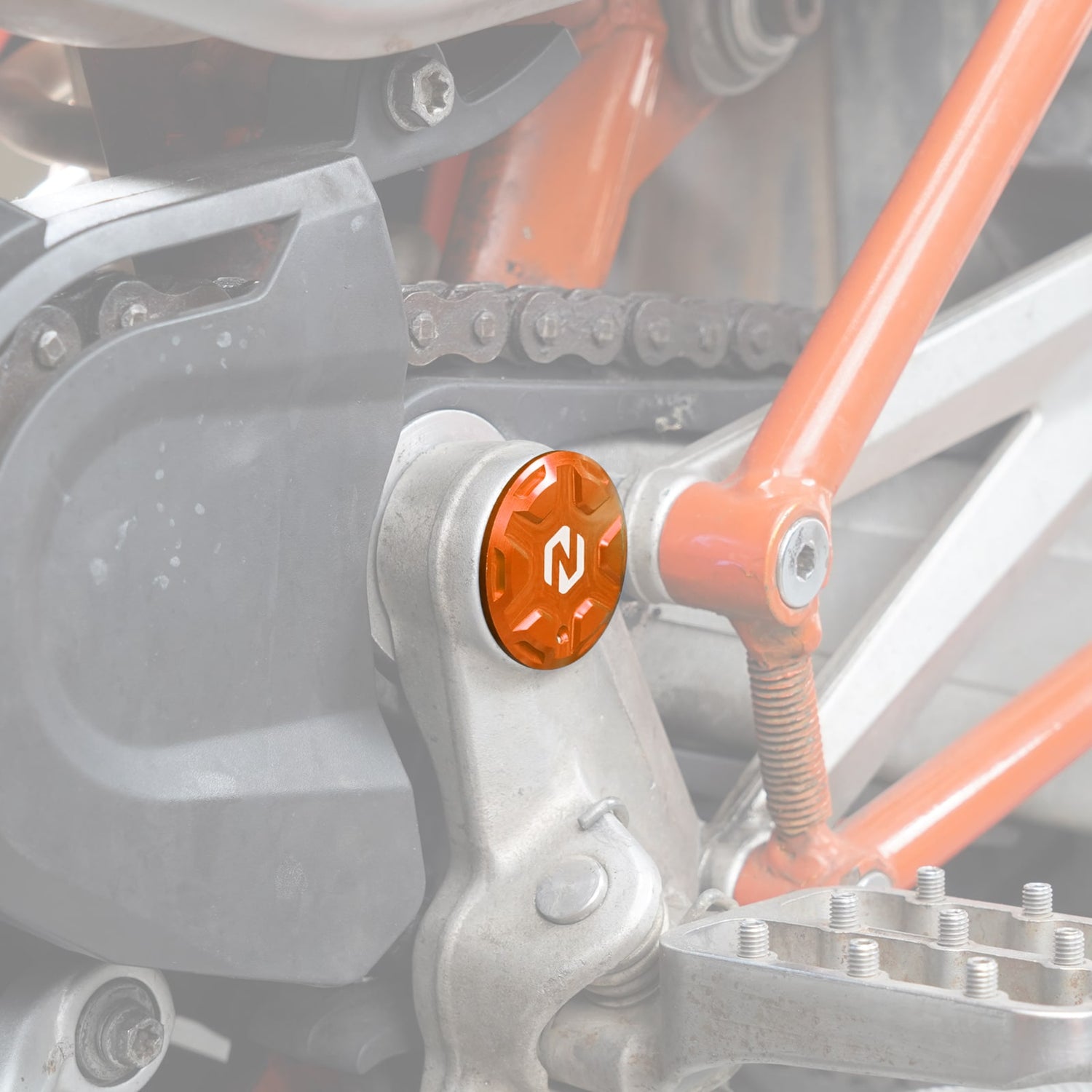 KTM 690 ENDURO SMC R Swingarm Pivot Hole Plugs Covers 2008–2025