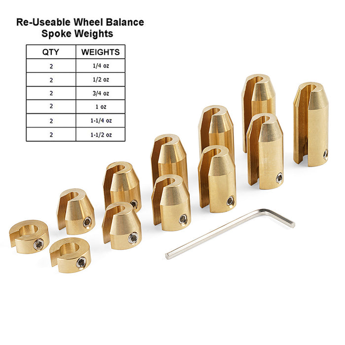 Harley KTM BMW Universal Reusable Wheel Spoke Balance Weights