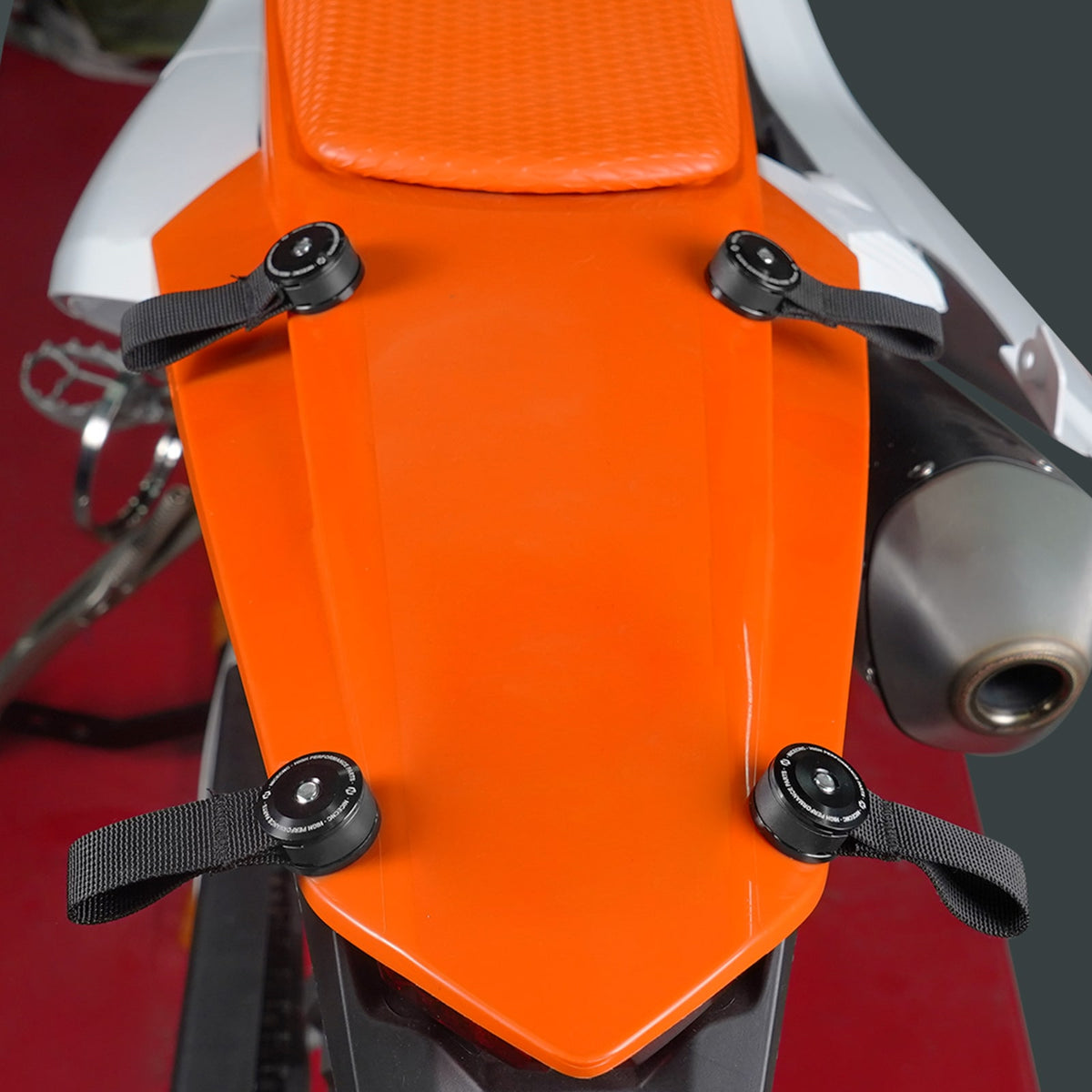 Rear Luggage Rack Loops Kit For Motorcycle Panniers / Drypacks