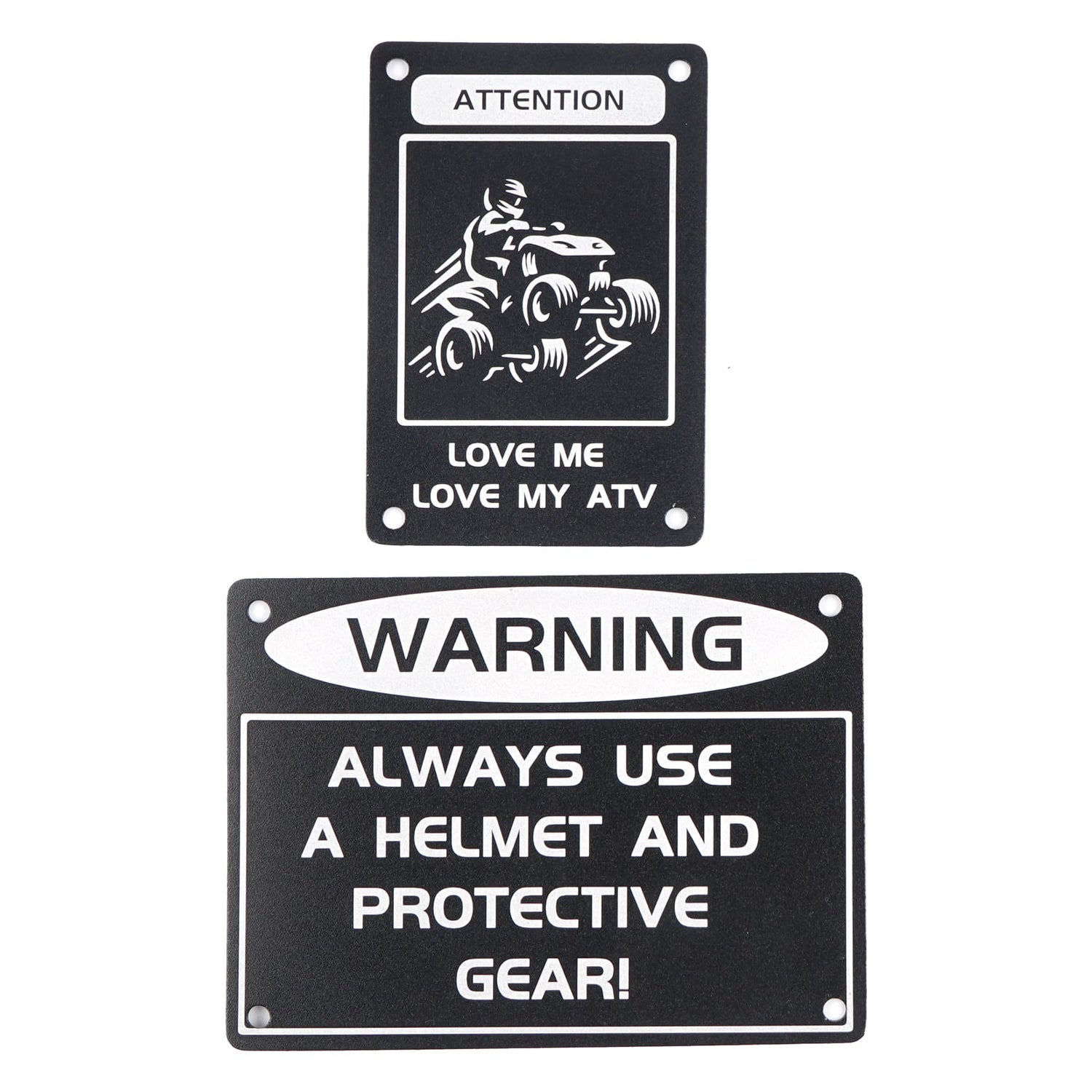 Fender Warning Tags Sticker Badges Plates For Yamaha Raptor 700