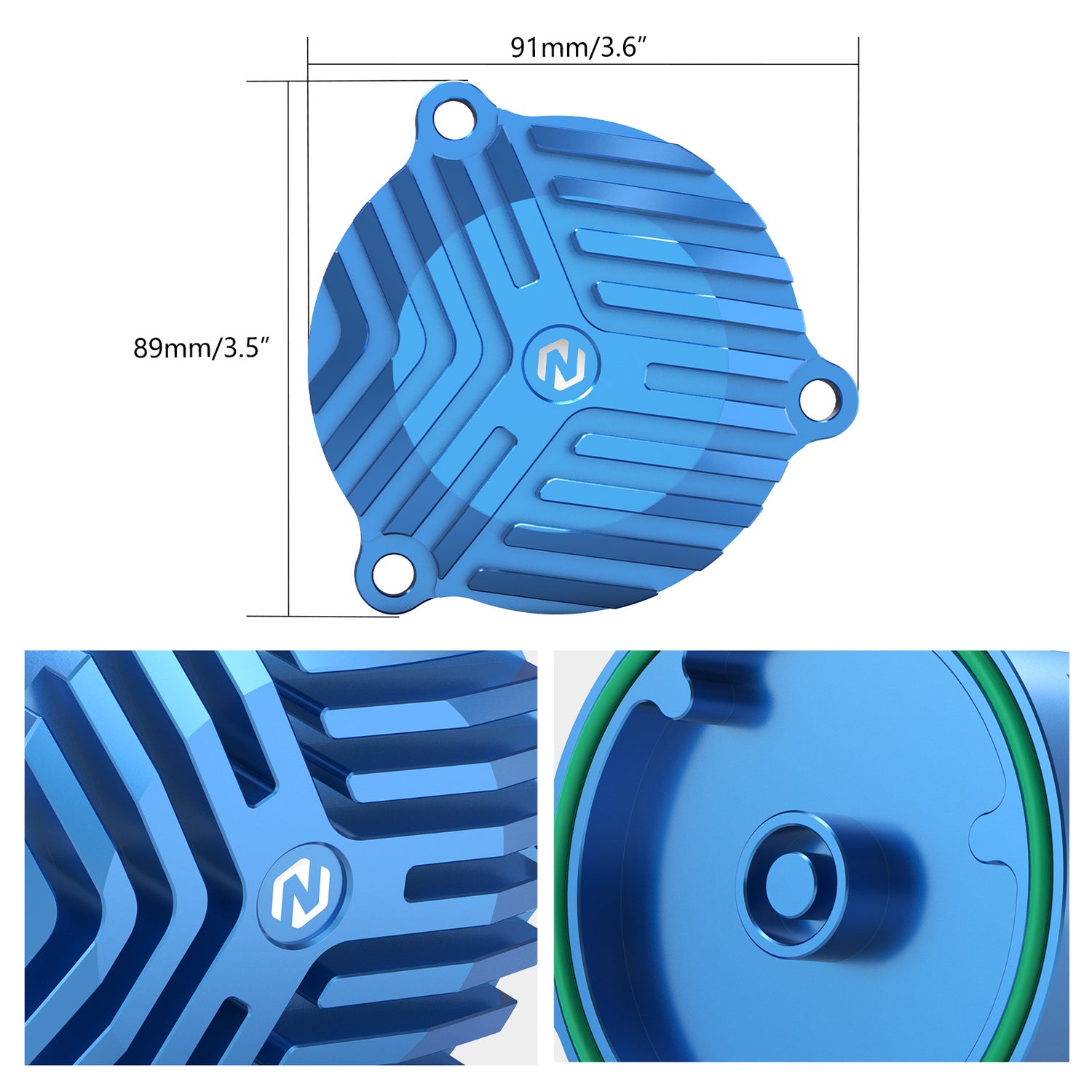 Suzuki DR650 S SE Finned Heat Sink Engine Oil Filter Cover Cap