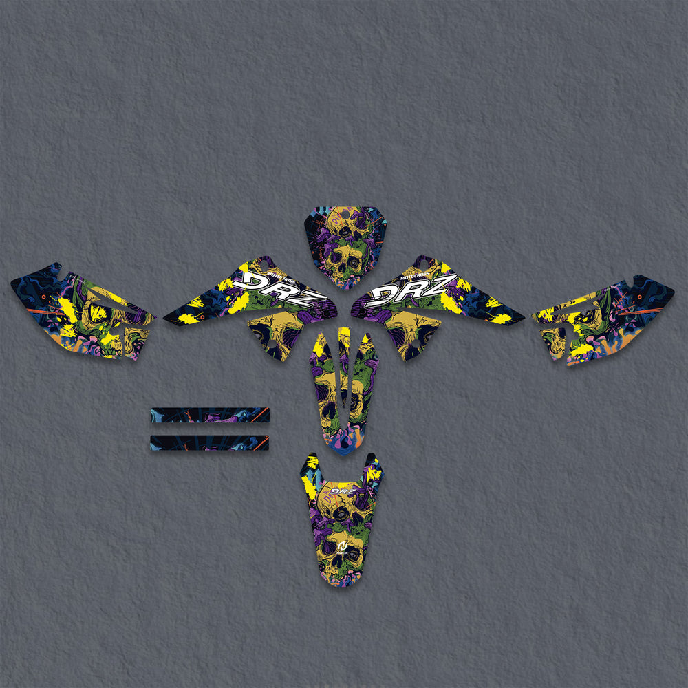 Full Graphics Decals Stickers Set For SUZUKI DRZ125 2008-2018