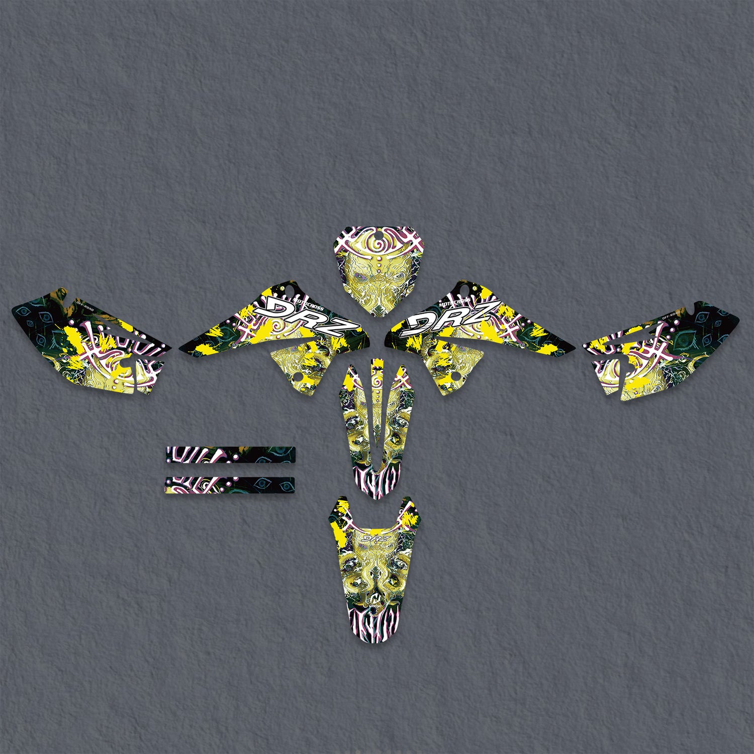 Motorcycle Full Graphics Decals Stickers Set For SUZUKI DRZ125 2008-20