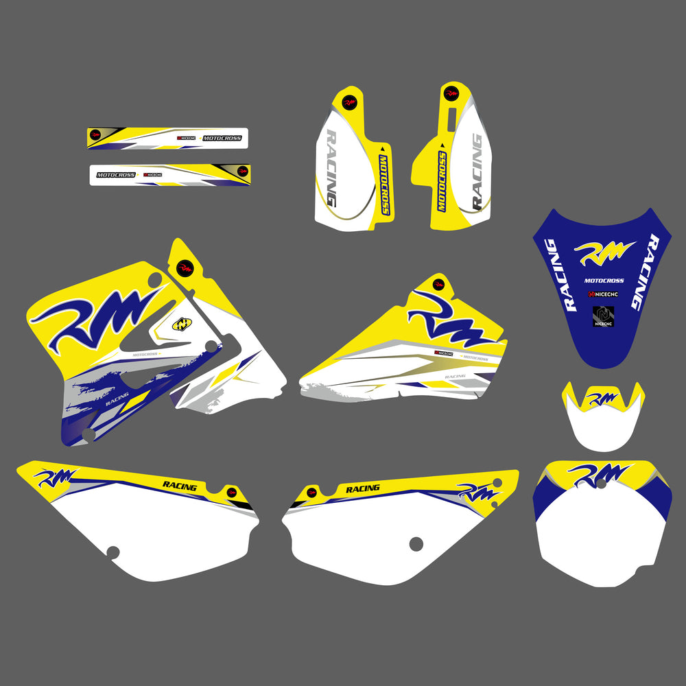 Motorcycle Team Decals Stickers Full Graphic Kit For SUZUKI RM80/RM85