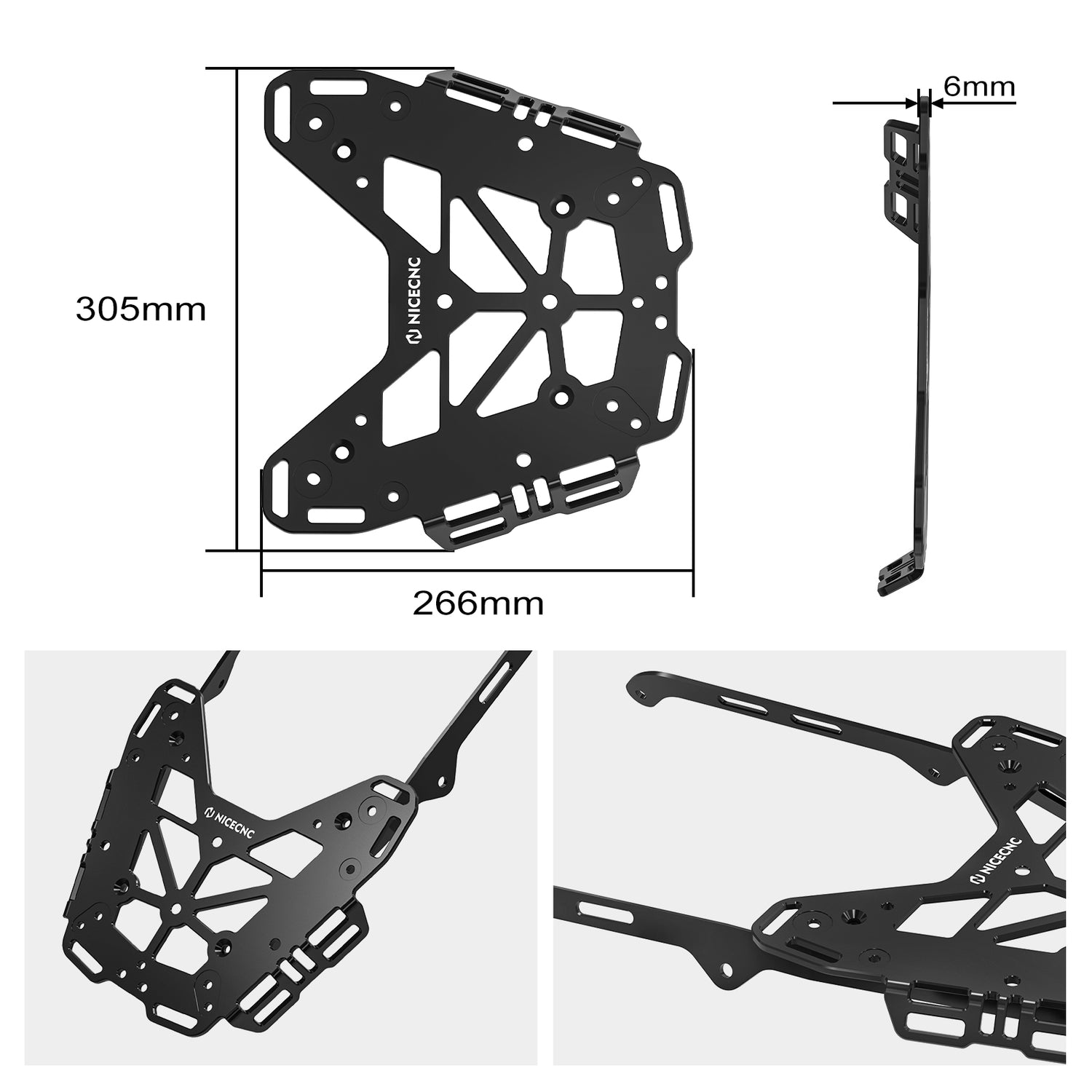 Motorcycle Rear Luggage Rack for Yamaha Tenere 700 /XTZ700 2019-2024
