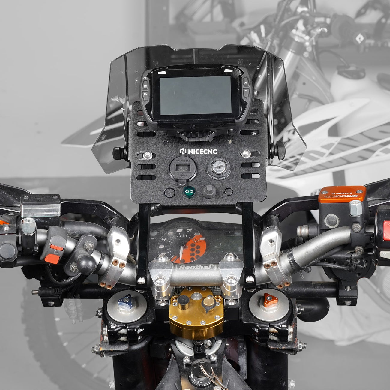 GPS Mount Bracket Mini Fairing Kit For Adventure & Dual Sport Bikes