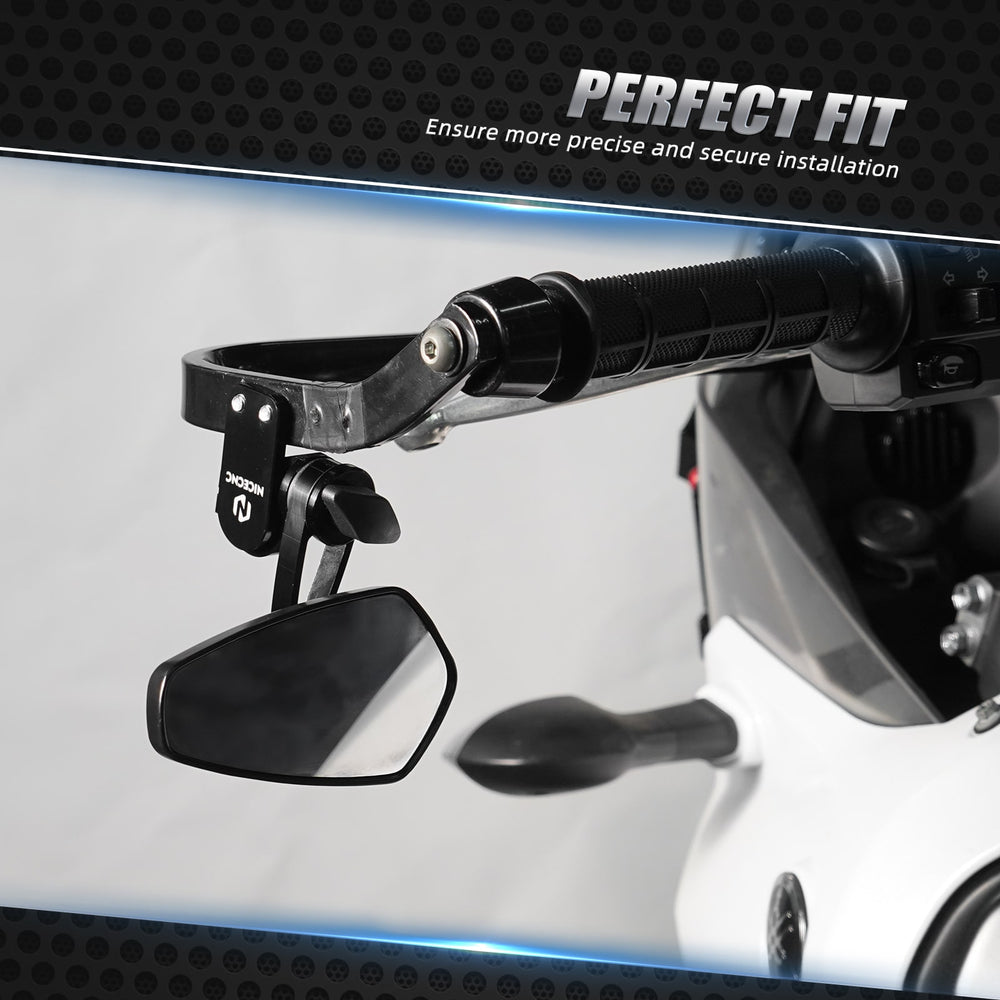 Quick Flip Arrow Folding Mirrors for Motorcycle Hand Guard