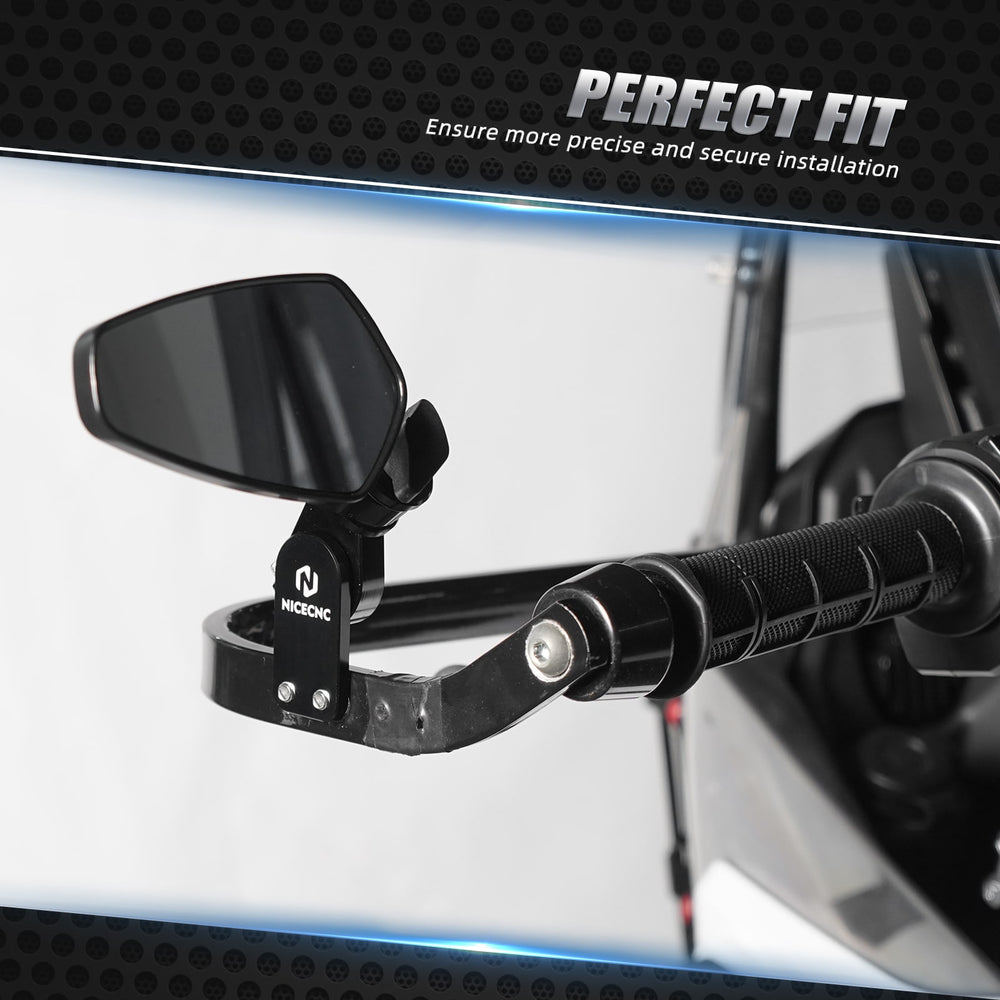 Quick Flip Arrow Folding Mirrors for Motorcycle Hand Guard