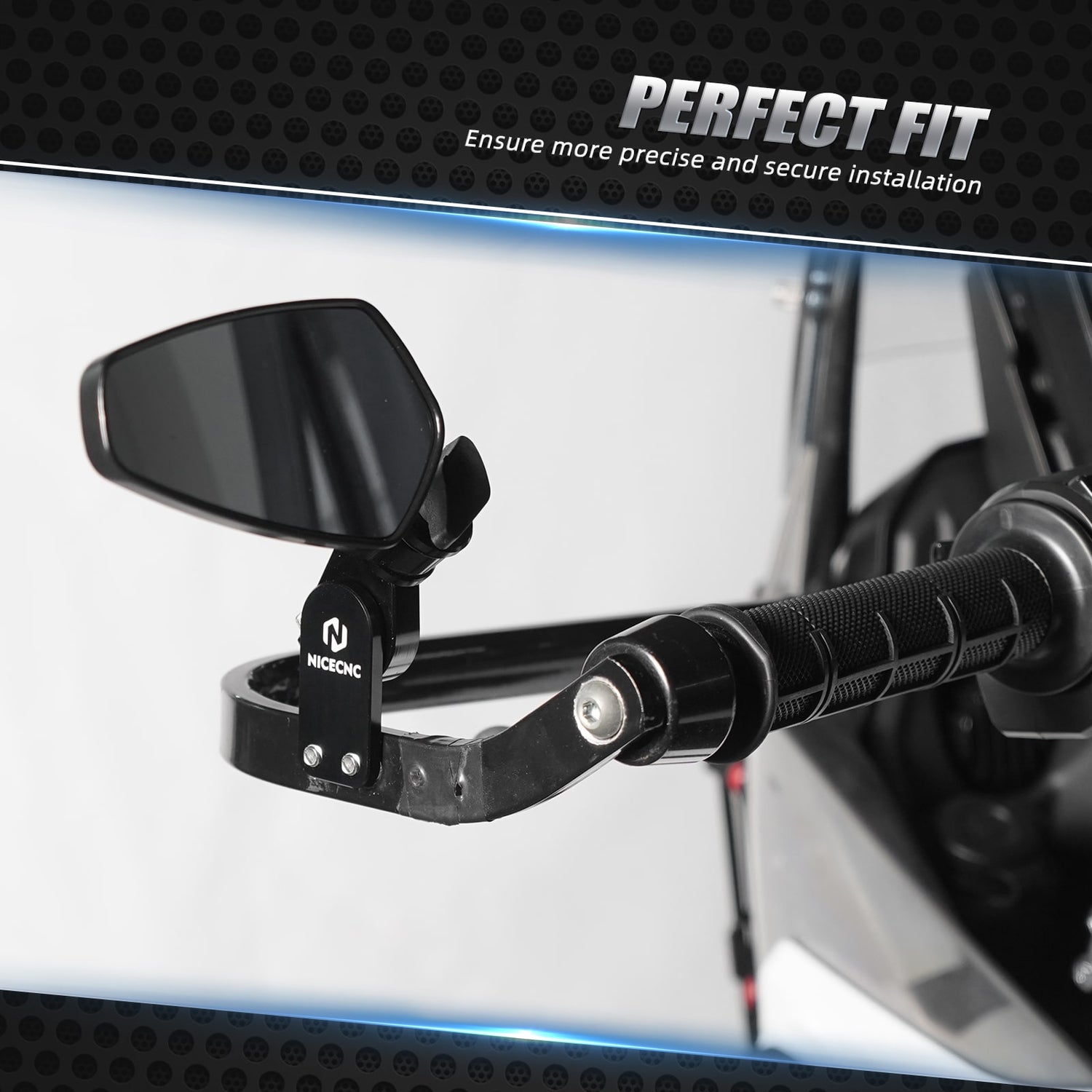Quick Flip Arrow Folding Mirrors for Motorcycle Hand Guard