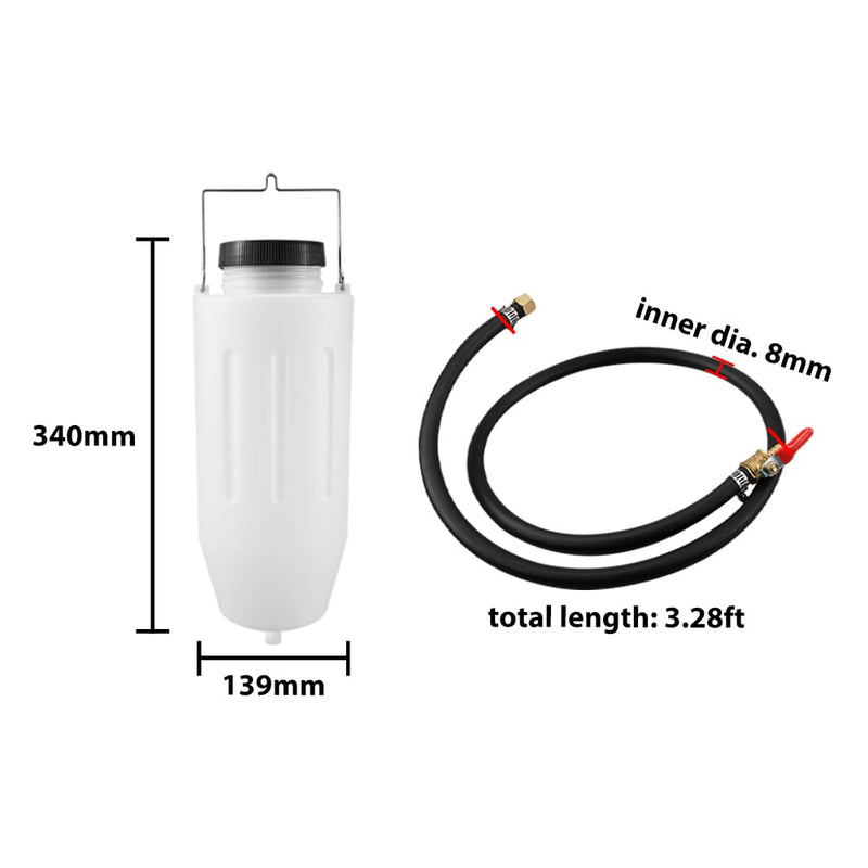 Universal 4L /1.05 Gal Auxiliary Fuel Tank Motorcycle Scooter ATV UTV