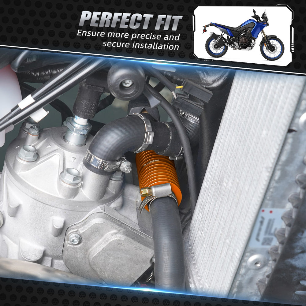 Radiator Water Cooler with Clamps For KTM Husqvarna 2023-2024