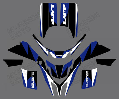 ATV Graphics Kit Full Decals For Yamaha Blaster 200 1988-2006