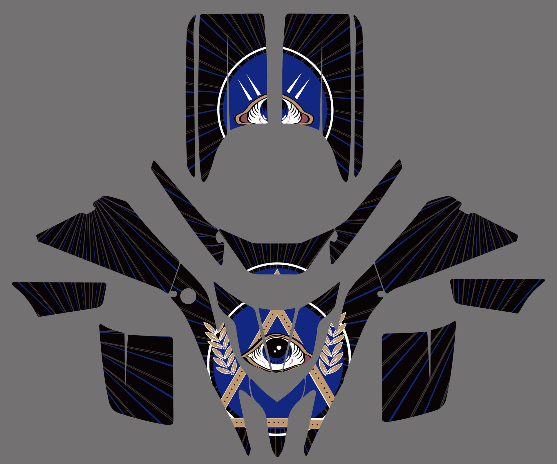 ATV Graphics Kit Full Decals For Yamaha Blaster 200 1988-2006