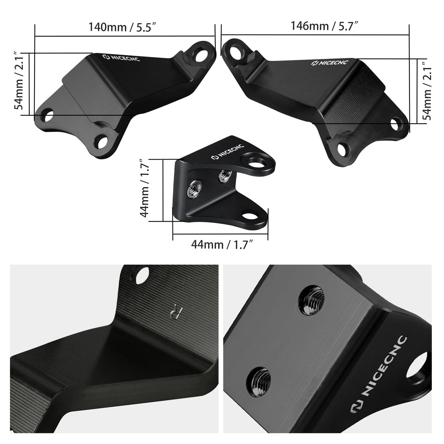 Yamaha Raptor 700 R ATV Engine Stay Mounting Holder Brackets Kit