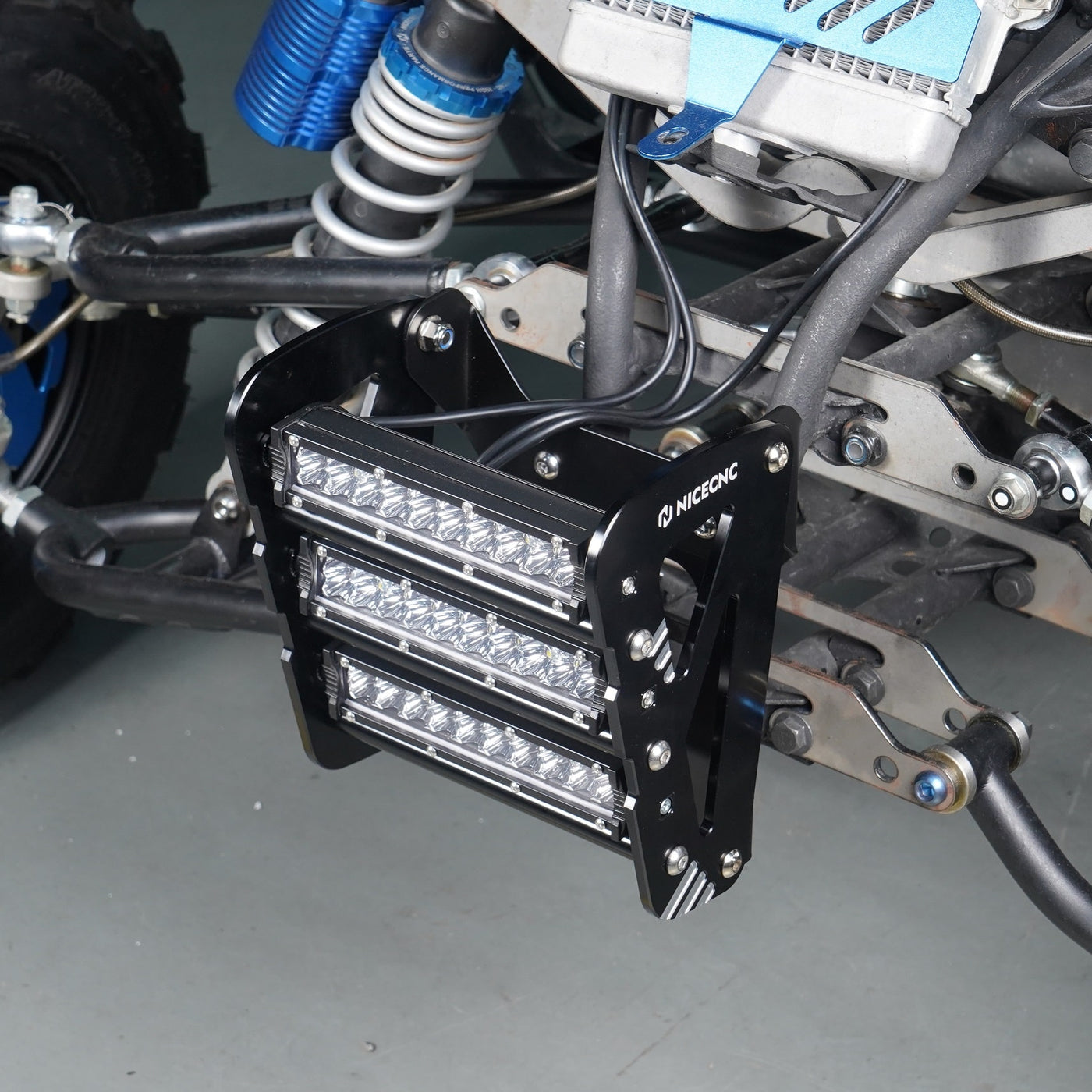 Yamaha Raptor 700 R ATV Front Bumper w/LED Lights Bar Kit 13-26