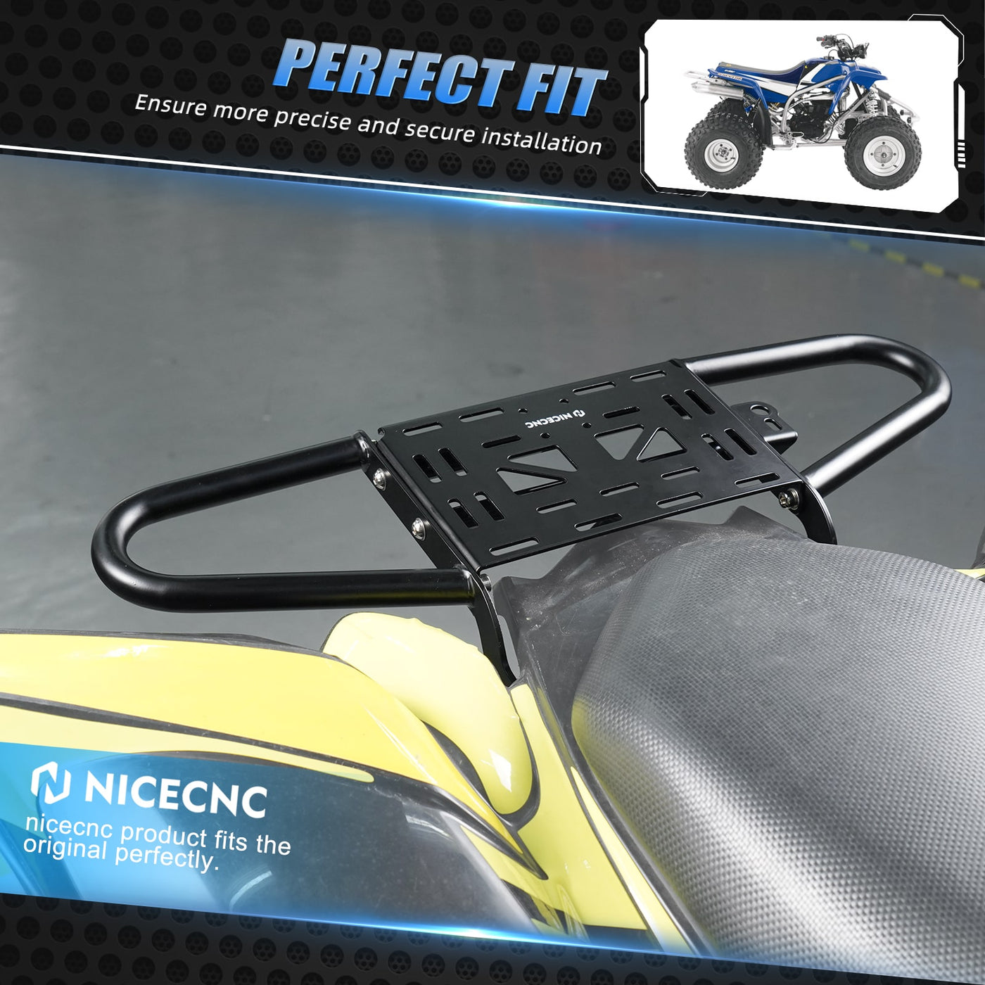 ATV Rear Grab Bar Luggage Rack For Yamaha Raptor 700 2006-2024